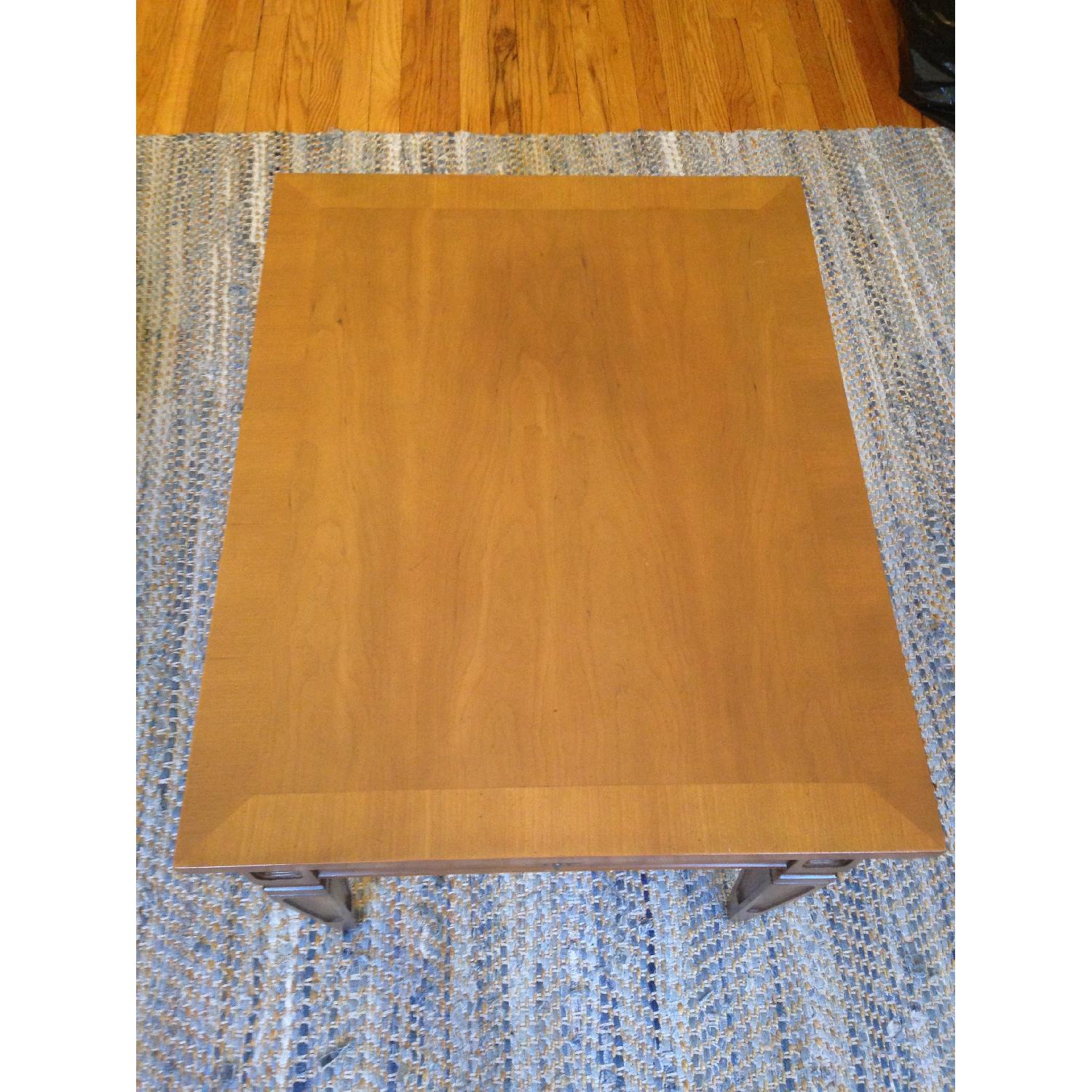 Wood Coffee Table + Matching End Table - AptDeco