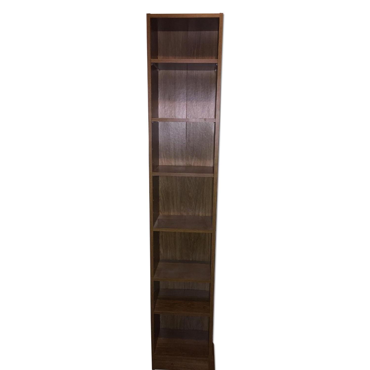 Tall Wooden Book Cases w/ Adjustable Shelves - AptDeco