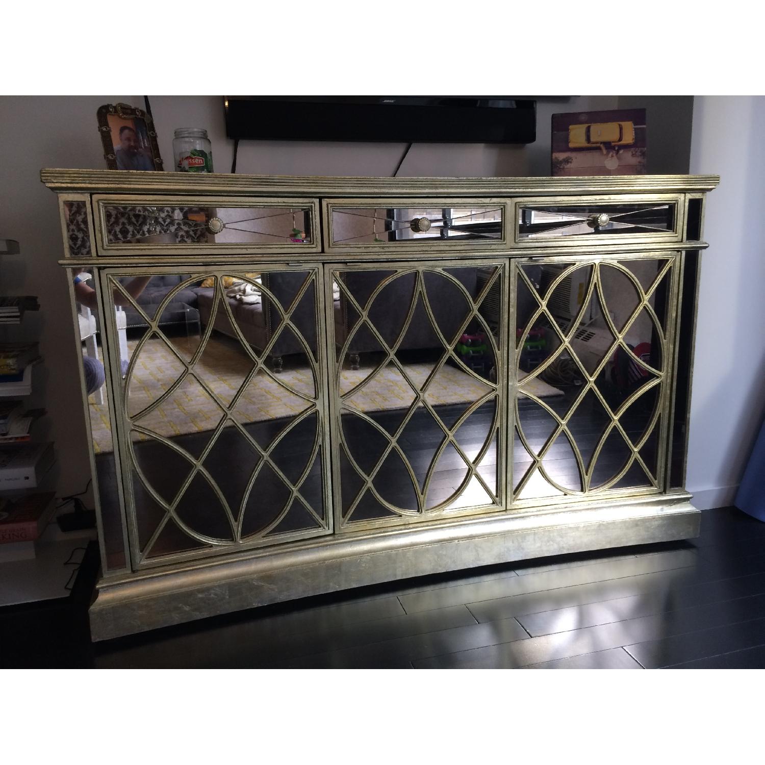 Borghese Mirrored Sideboard/Buffet/Bar Console - AptDeco