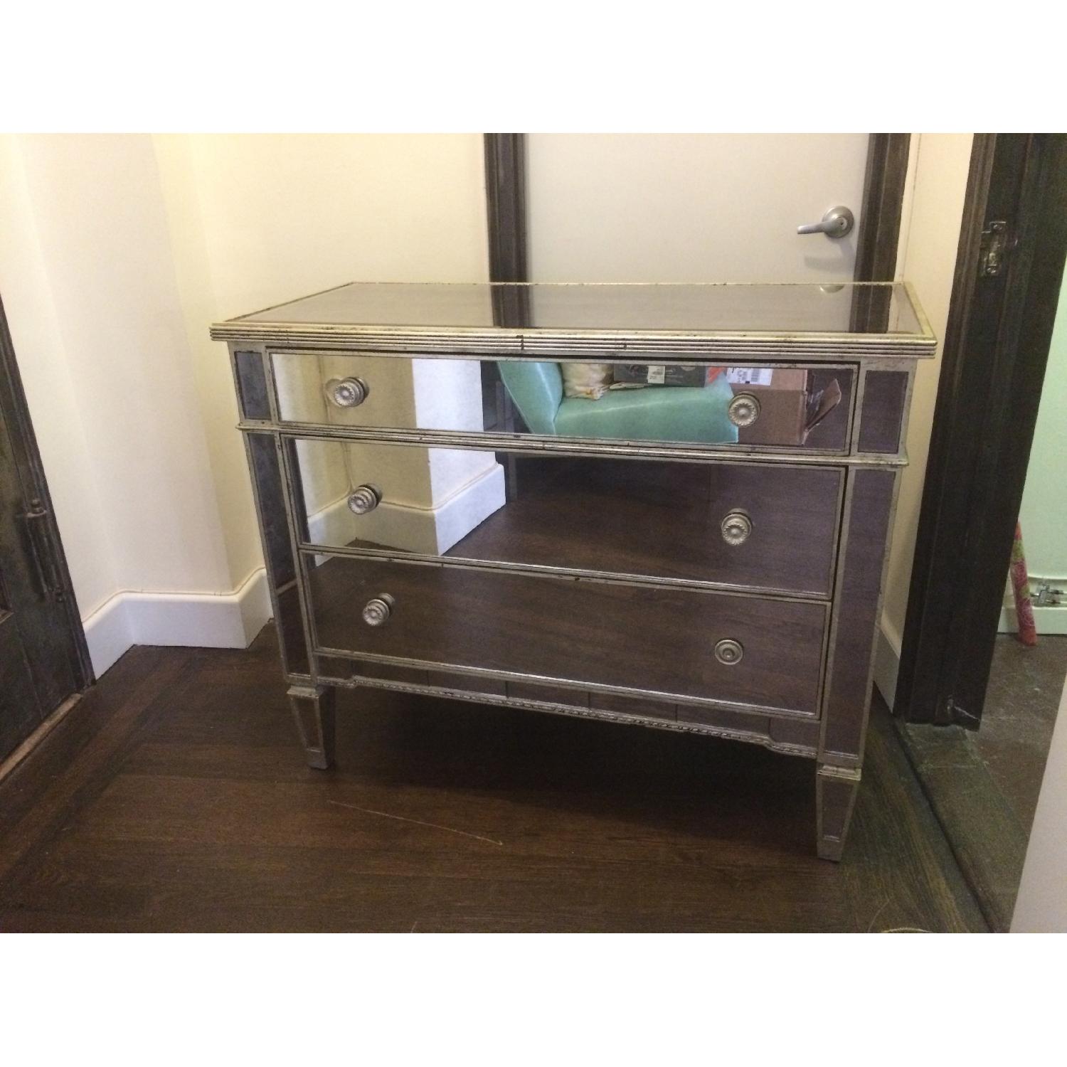 Horchow Mirrored Hall Chest - AptDeco