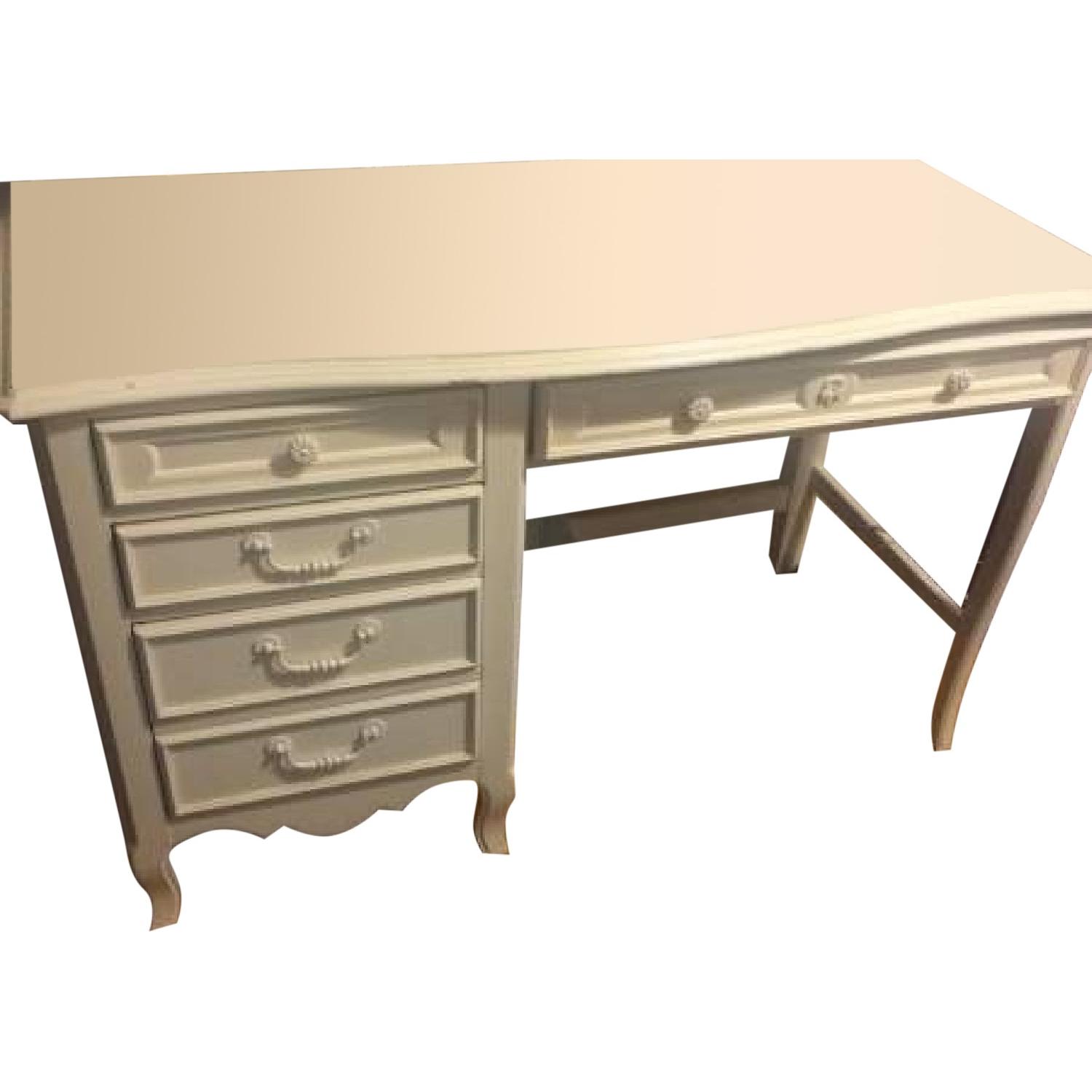 Stanley Furniture Young America White Computer Desk - AptDeco