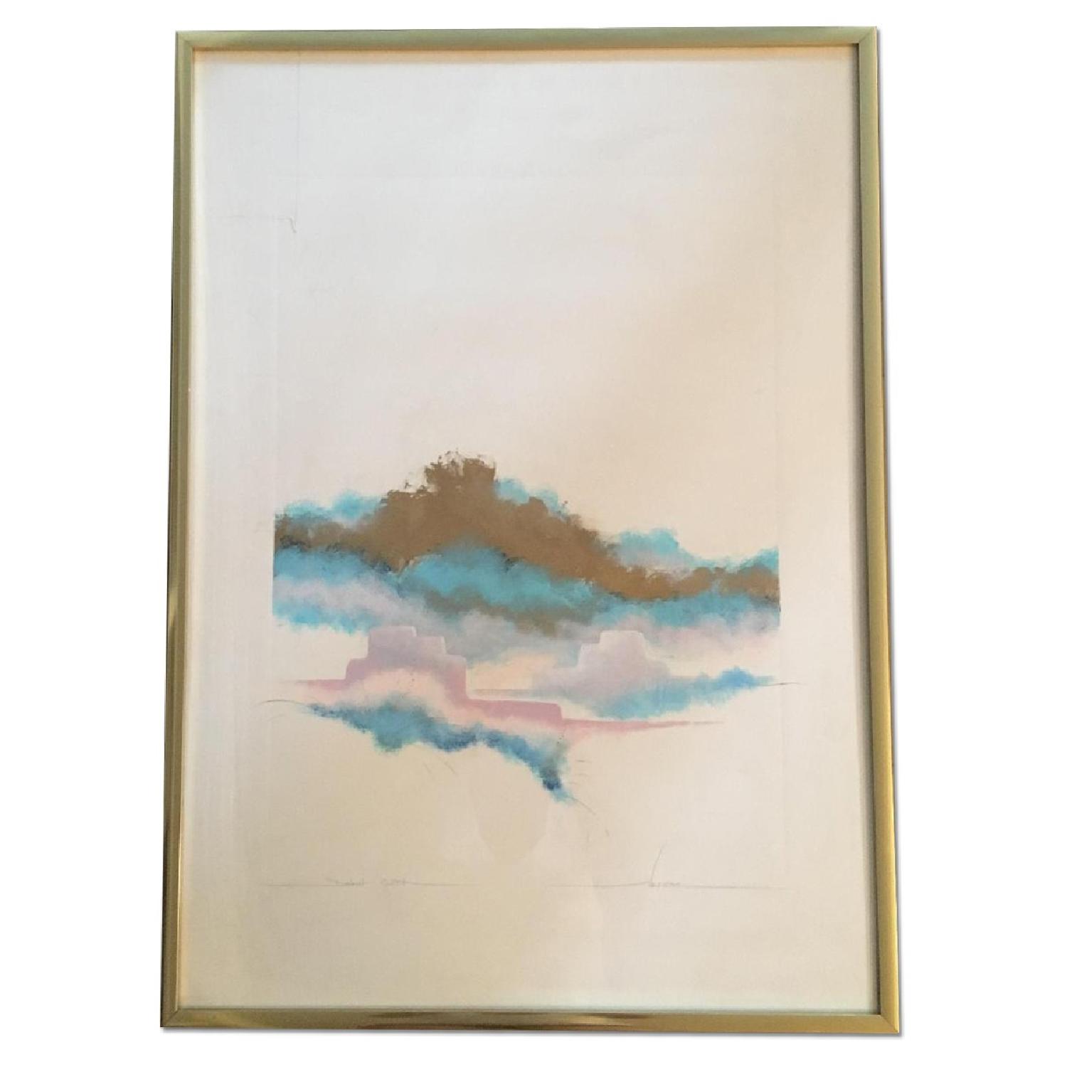 Modern Watercolor Framed Print - AptDeco