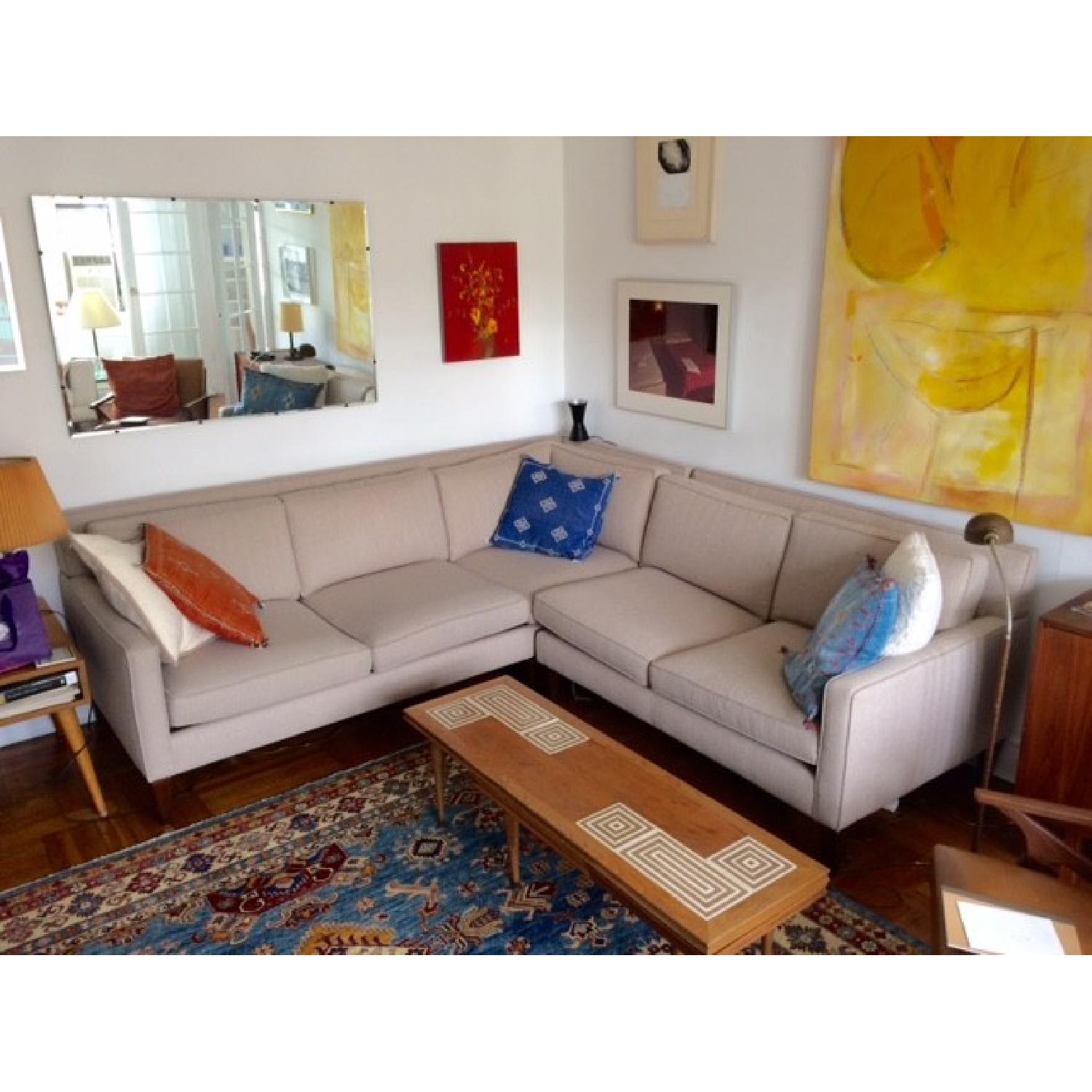 Crate & Barrel Rochelle Sectional Sofa - AptDeco