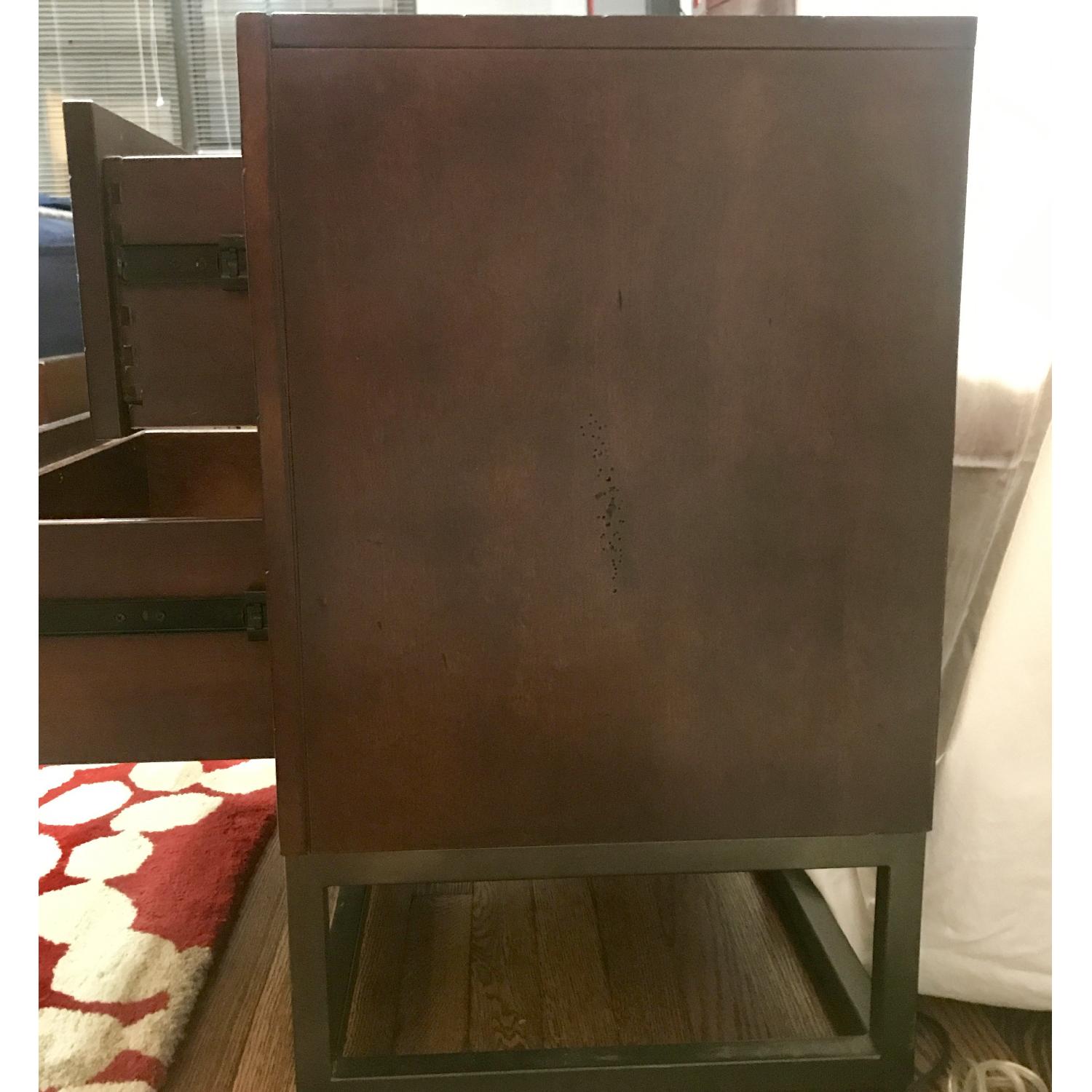 American Signature East Village Modern Industrial Nightstand - AptDeco