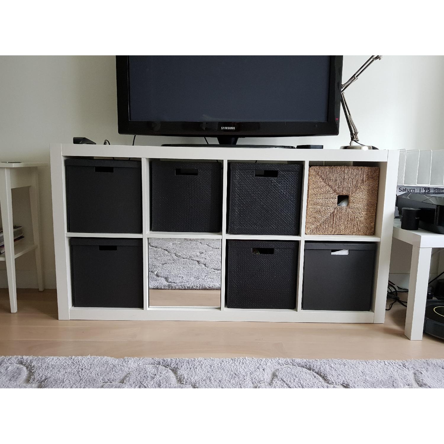 Ikea Kallax Shelf Unit w/ Inserts - AptDeco