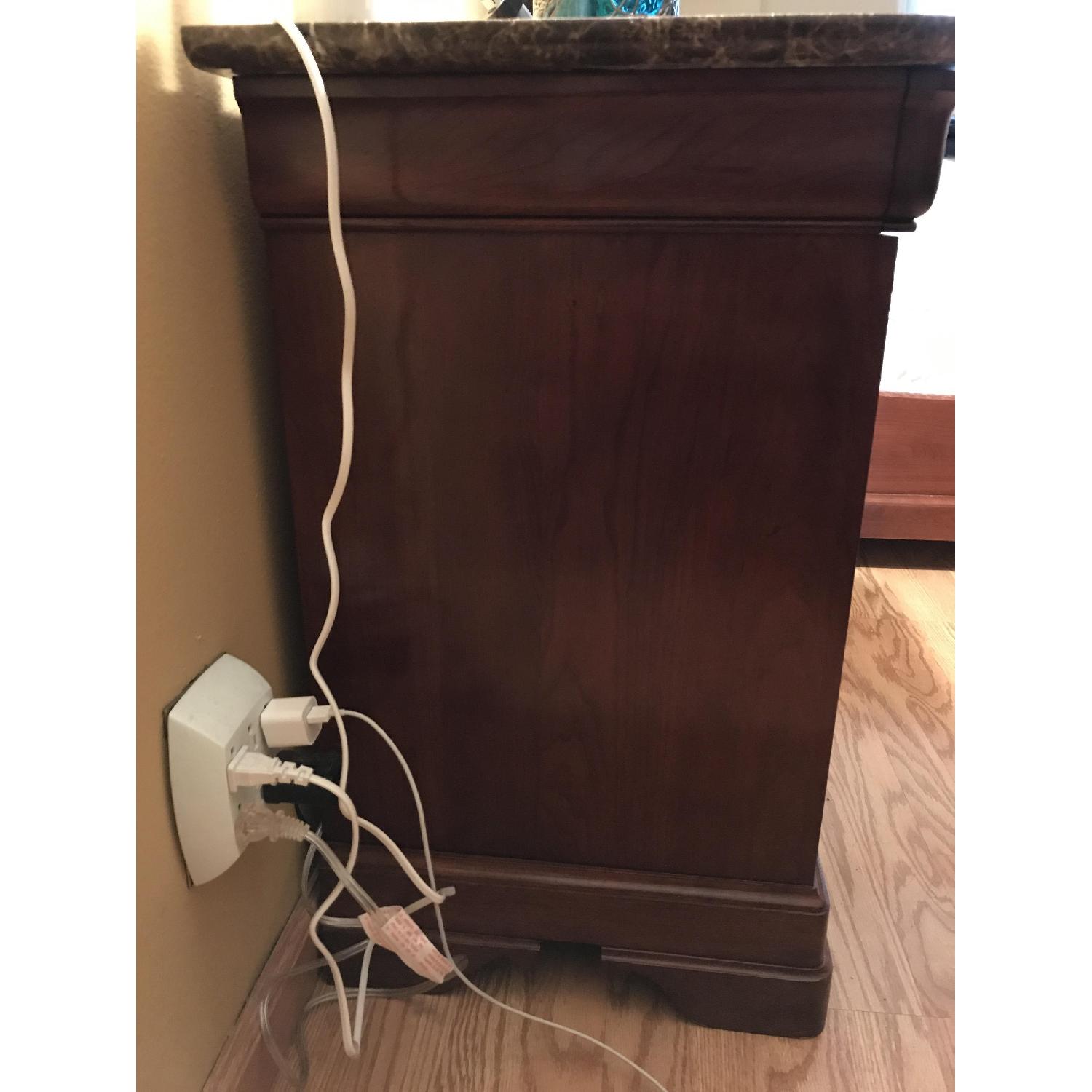 Stickley La Rochelle Collection Night Stand w/ Marble Top - AptDeco