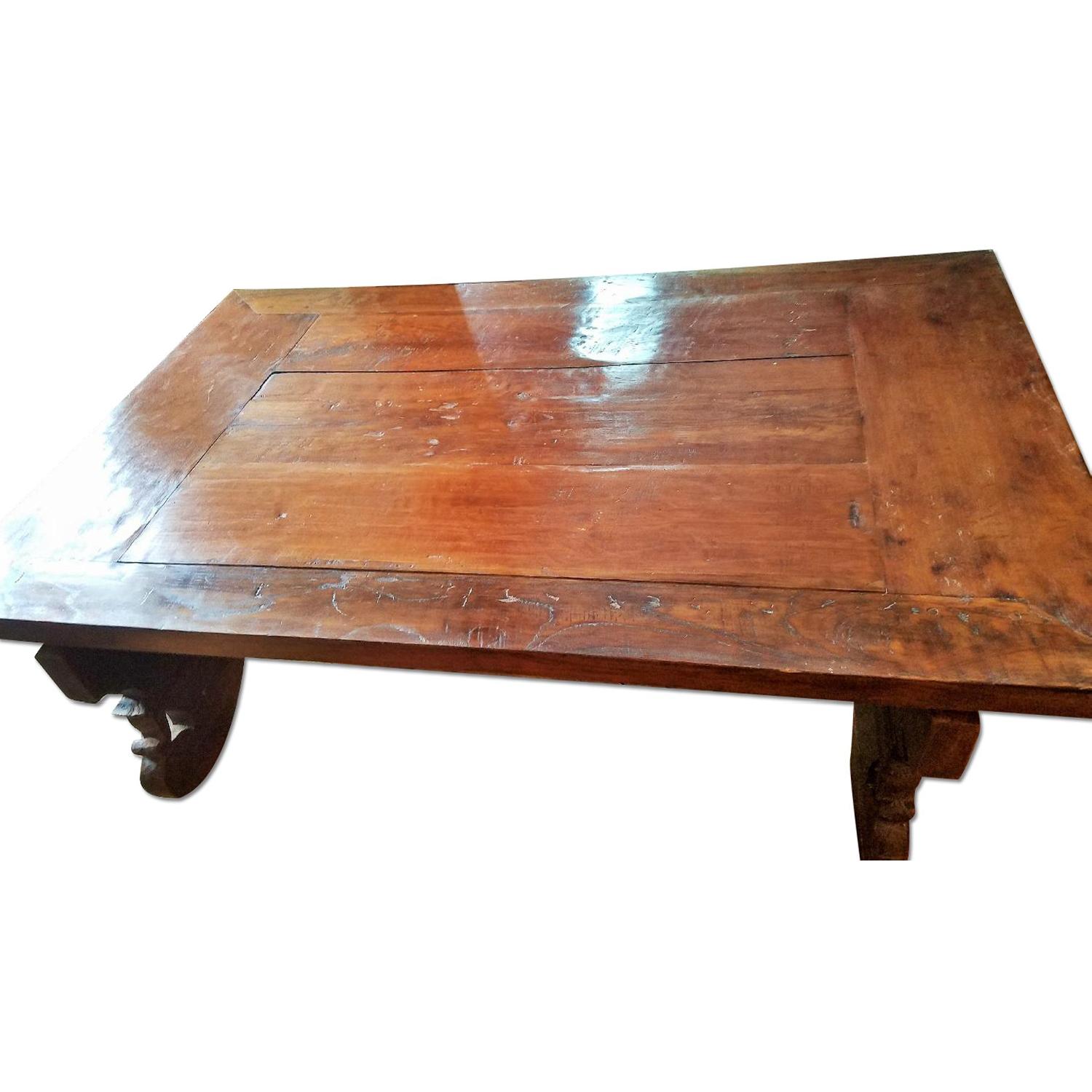 Indonesian Teak Wood Coffee Table - AptDeco