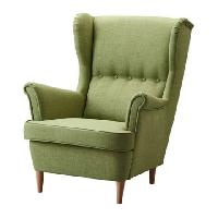 Ikea green wingback chair store