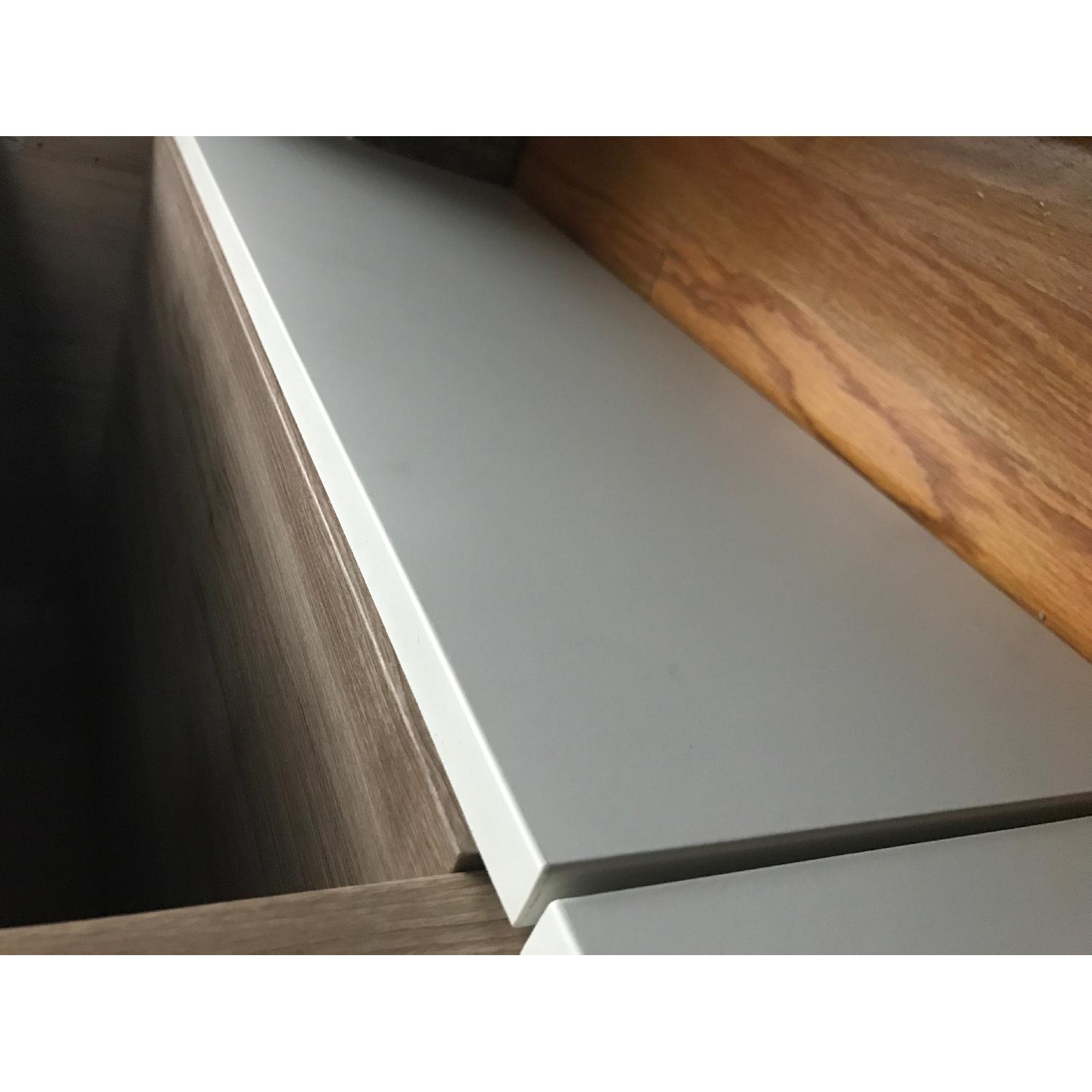 Ikea Besta TV Unit in Walnut Effect/White - AptDeco