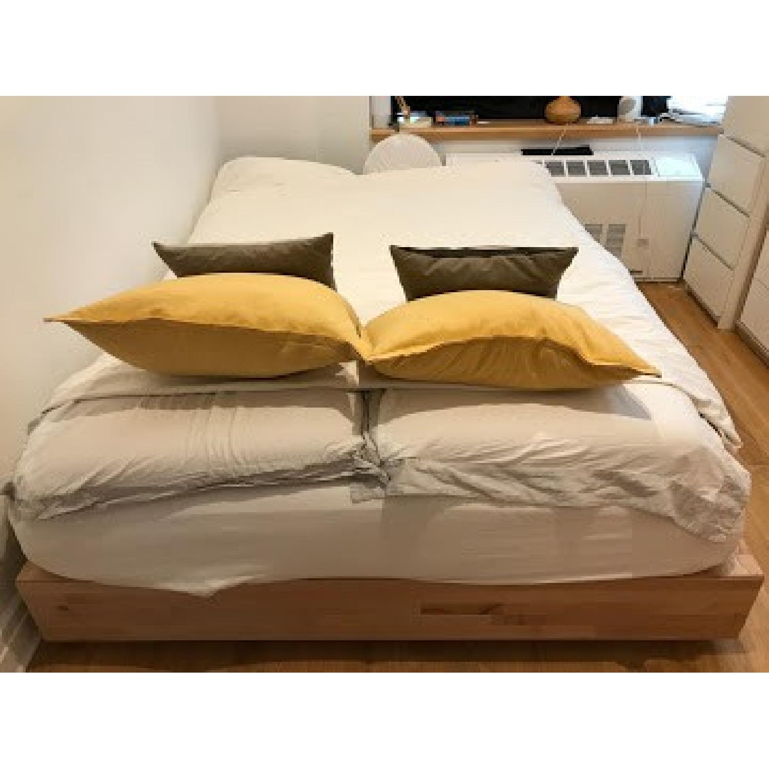 Ikea Mandal Queen Bed w/ Storage - AptDeco