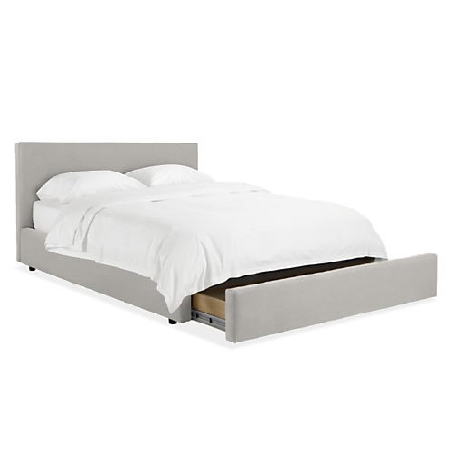 Room & Board Wyatt Upholstered Storage Bed - AptDeco