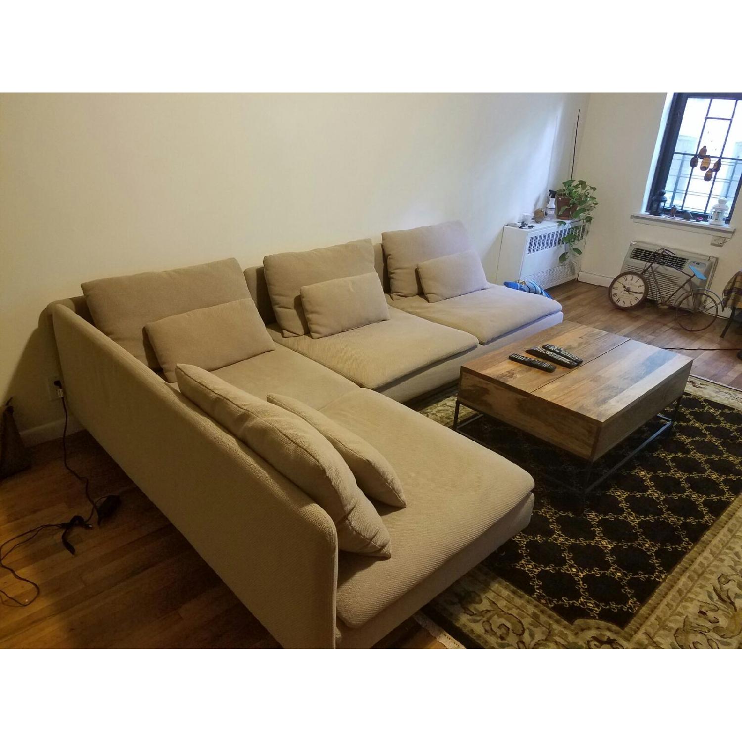 Ikea Soderhamn Two Seater Couch in Beige - AptDeco