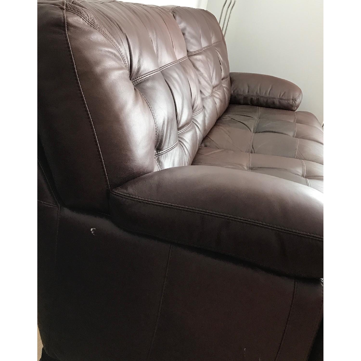 Simon LI Furniture Monarch Sofa in Vintage Dark Chocolate - AptDeco