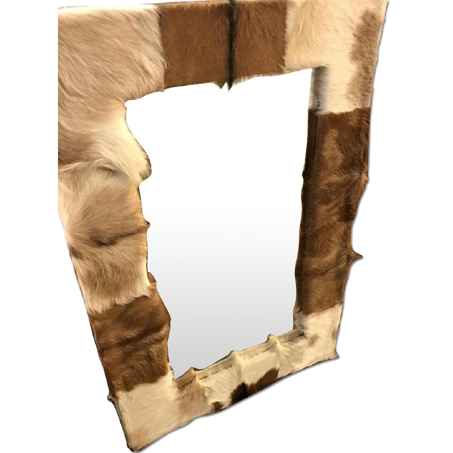 Cowhide Mirror - AptDeco