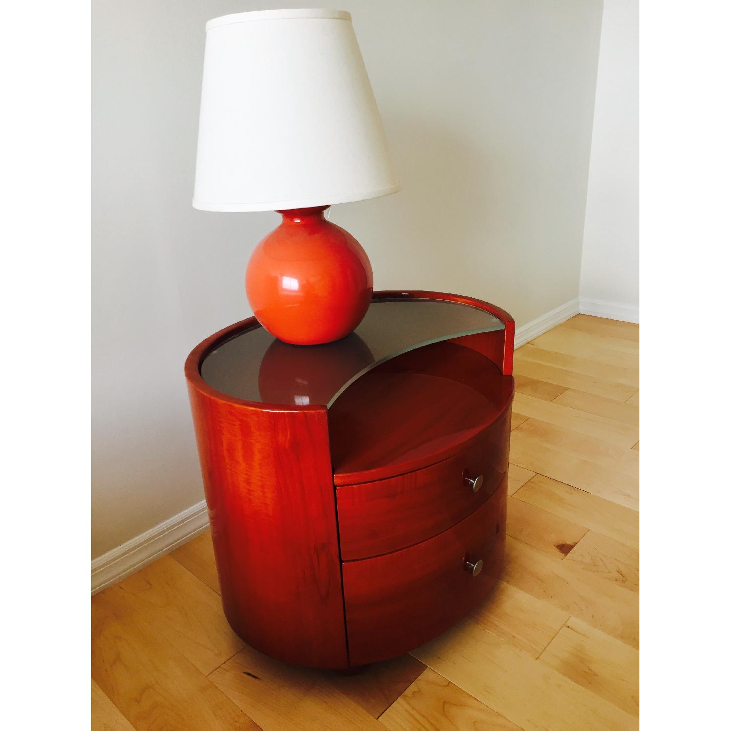 Evelyn Cherry Nightstands - AptDeco