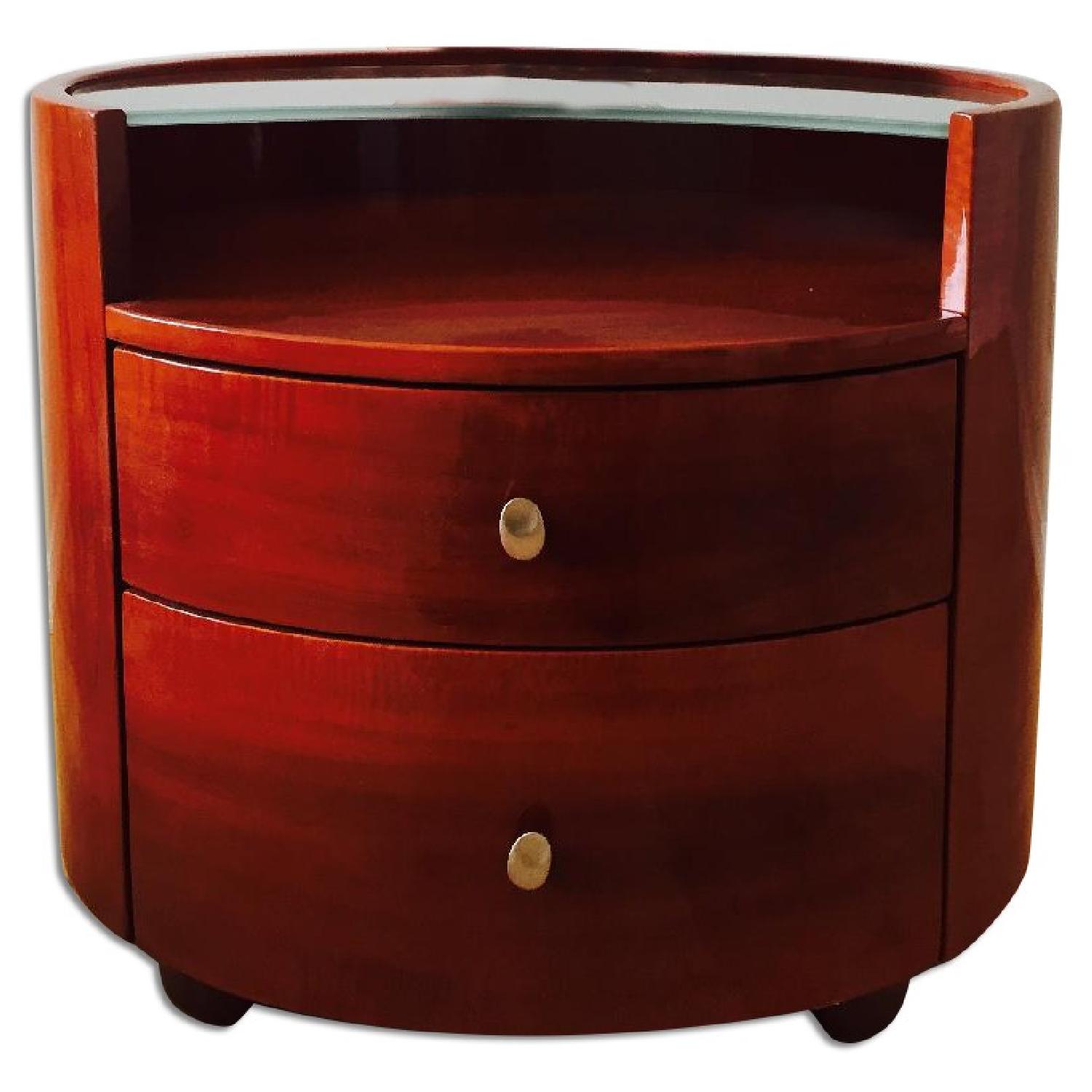 Evelyn Cherry Nightstands - AptDeco