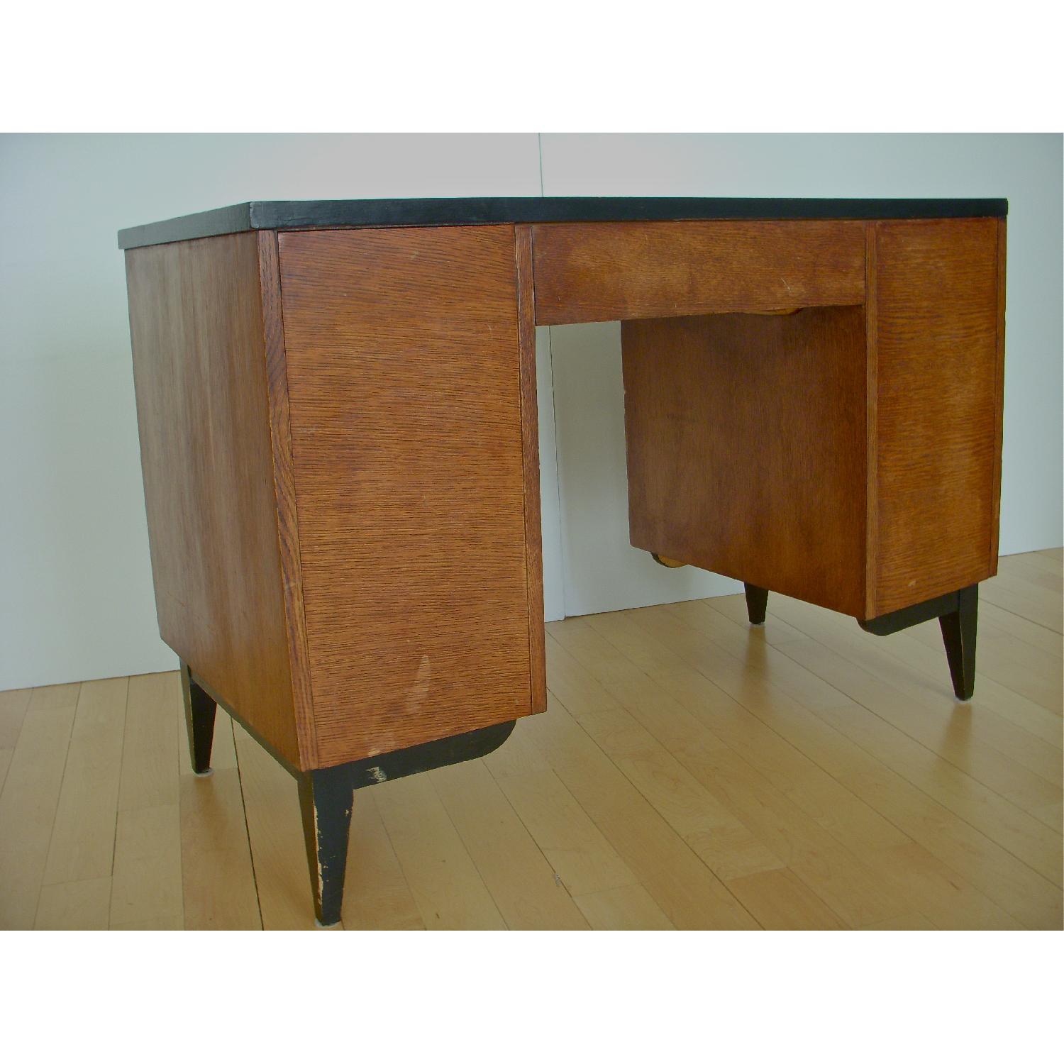 Lane Vintage-MCM Stemped Danish Modern Walnut Desk - AptDeco