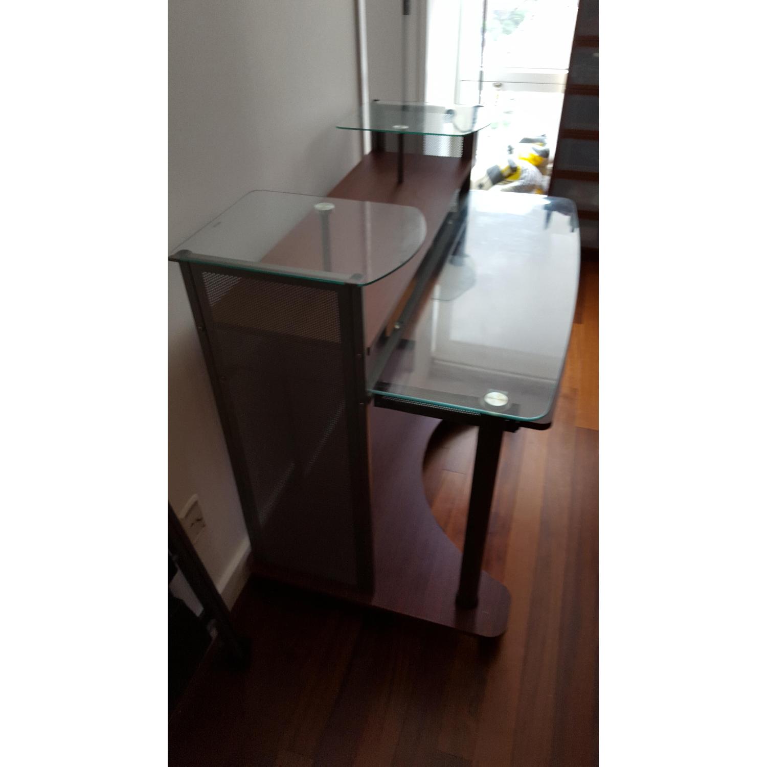 Studio RTA Glass Computer Desk - AptDeco