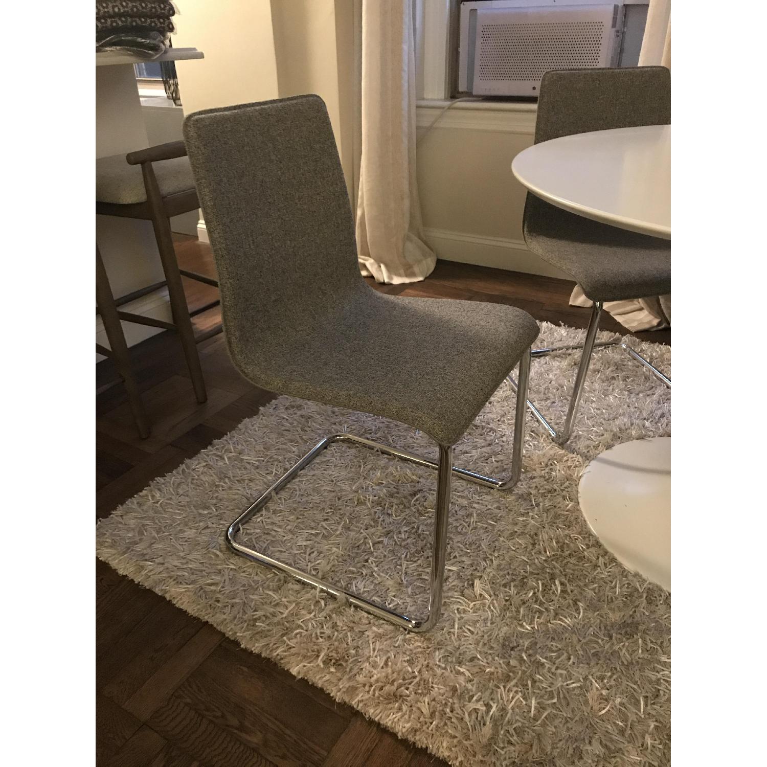 CB2 Pony Tweed Chairs - AptDeco