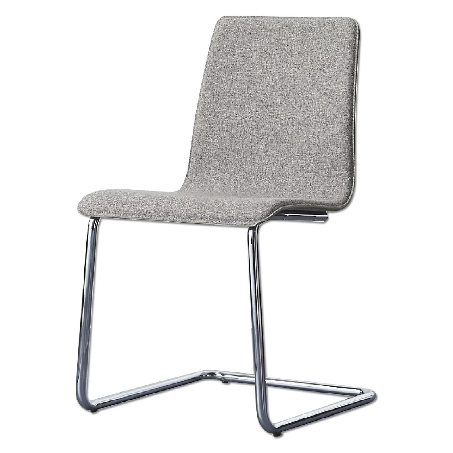 CB2 Pony Tweed Chairs - AptDeco