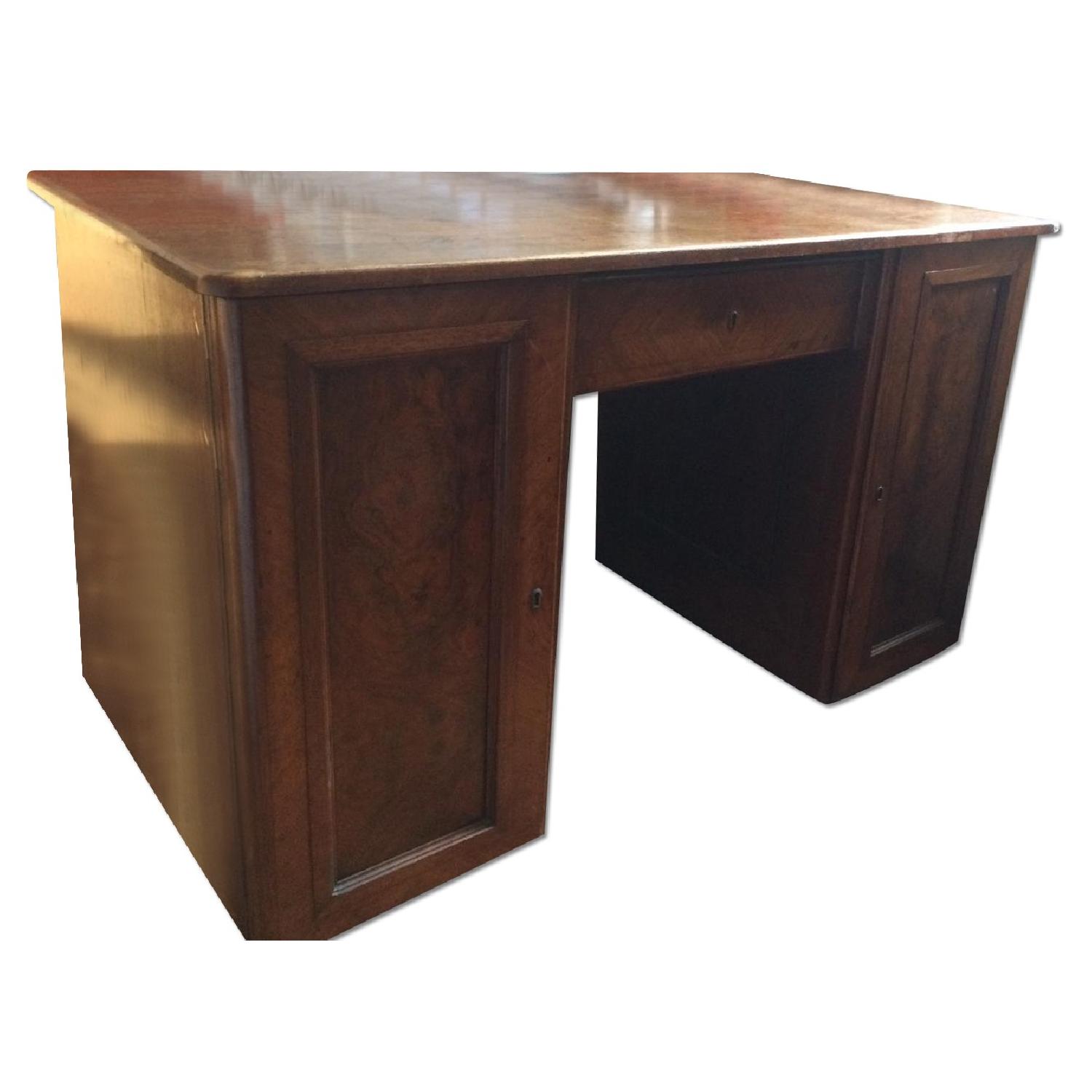 Antique Traditional Wood Desk - AptDeco