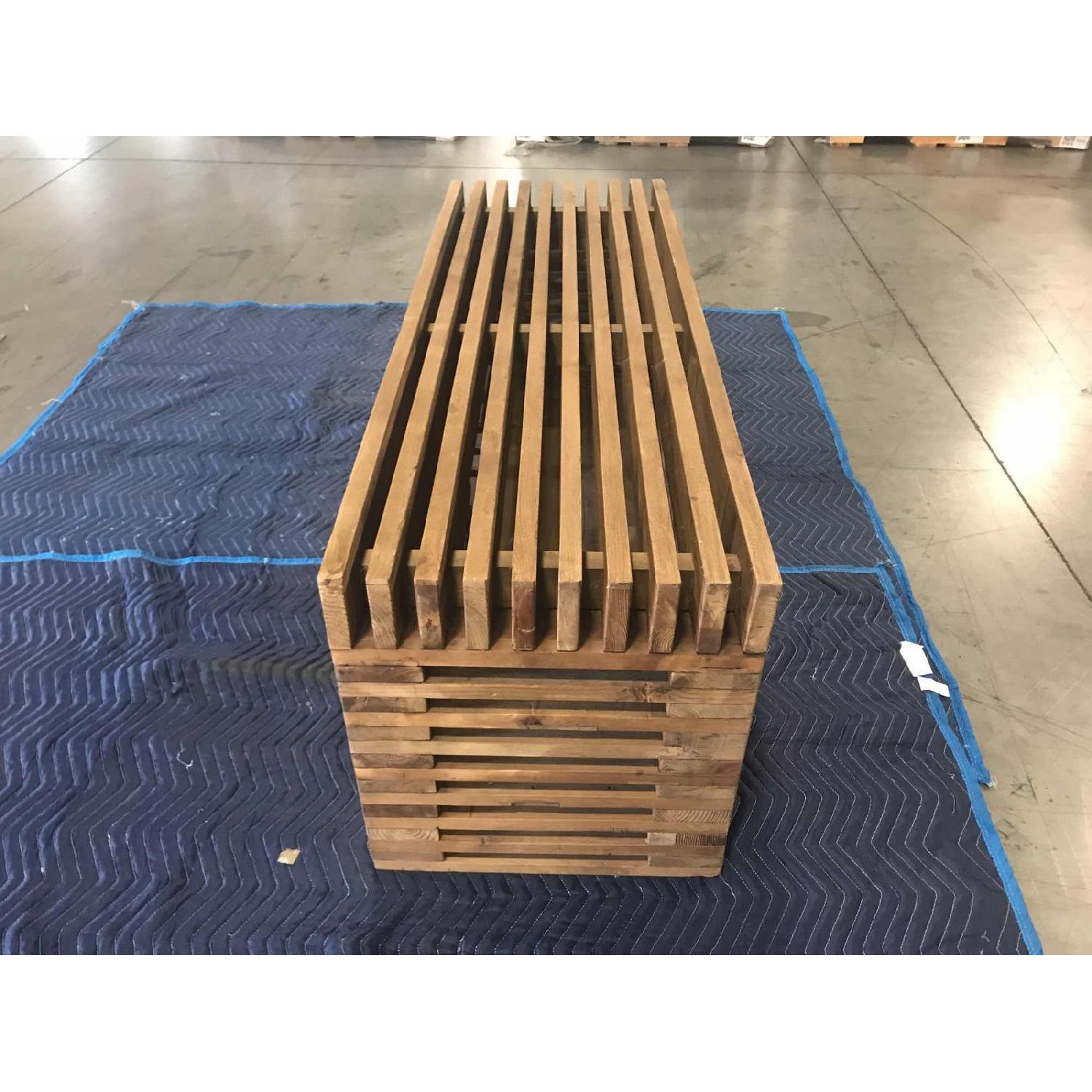 Restoration Hardware Reclaimed Timber Slat Media Console - AptDeco