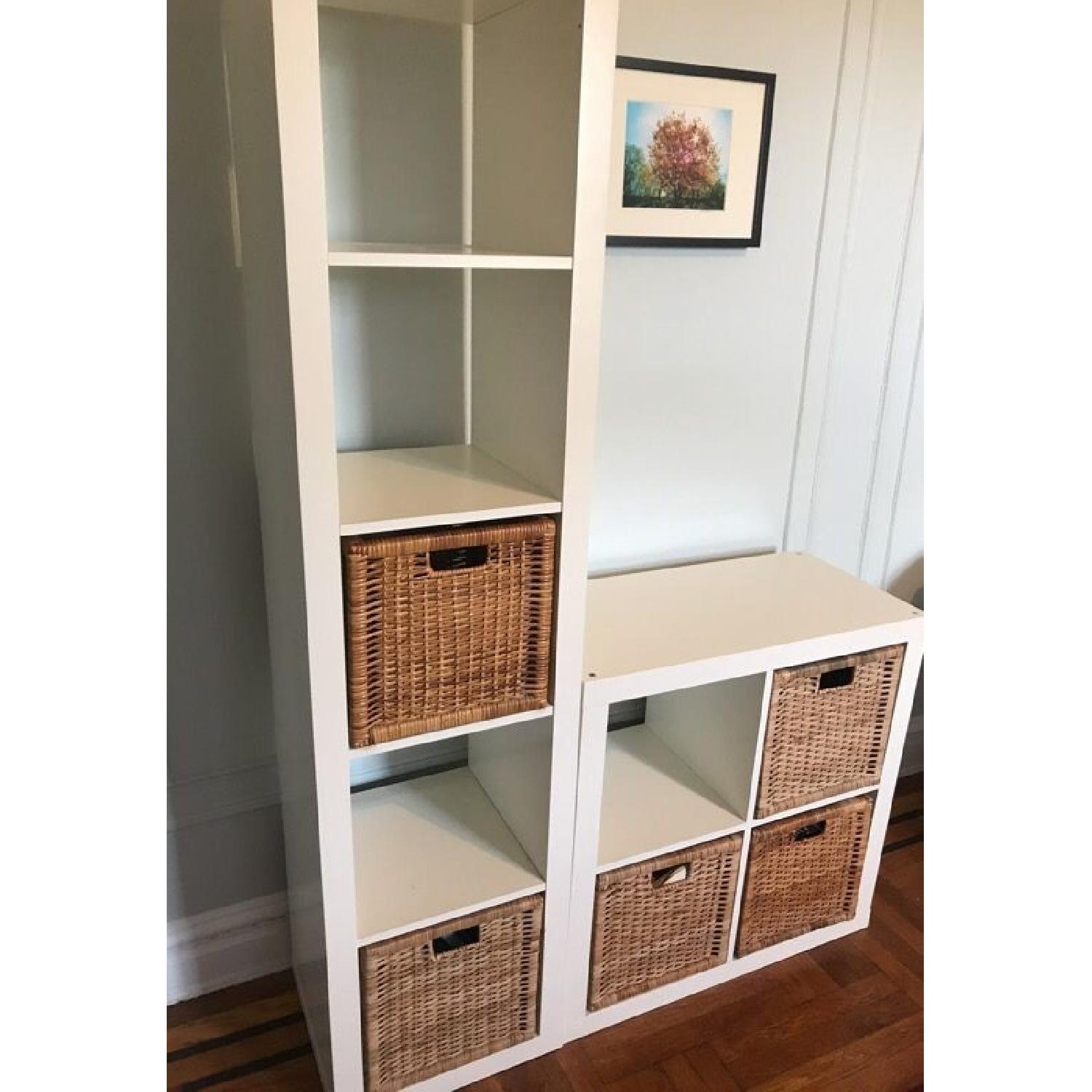 Ikea Kallax White Shelving Units - AptDeco