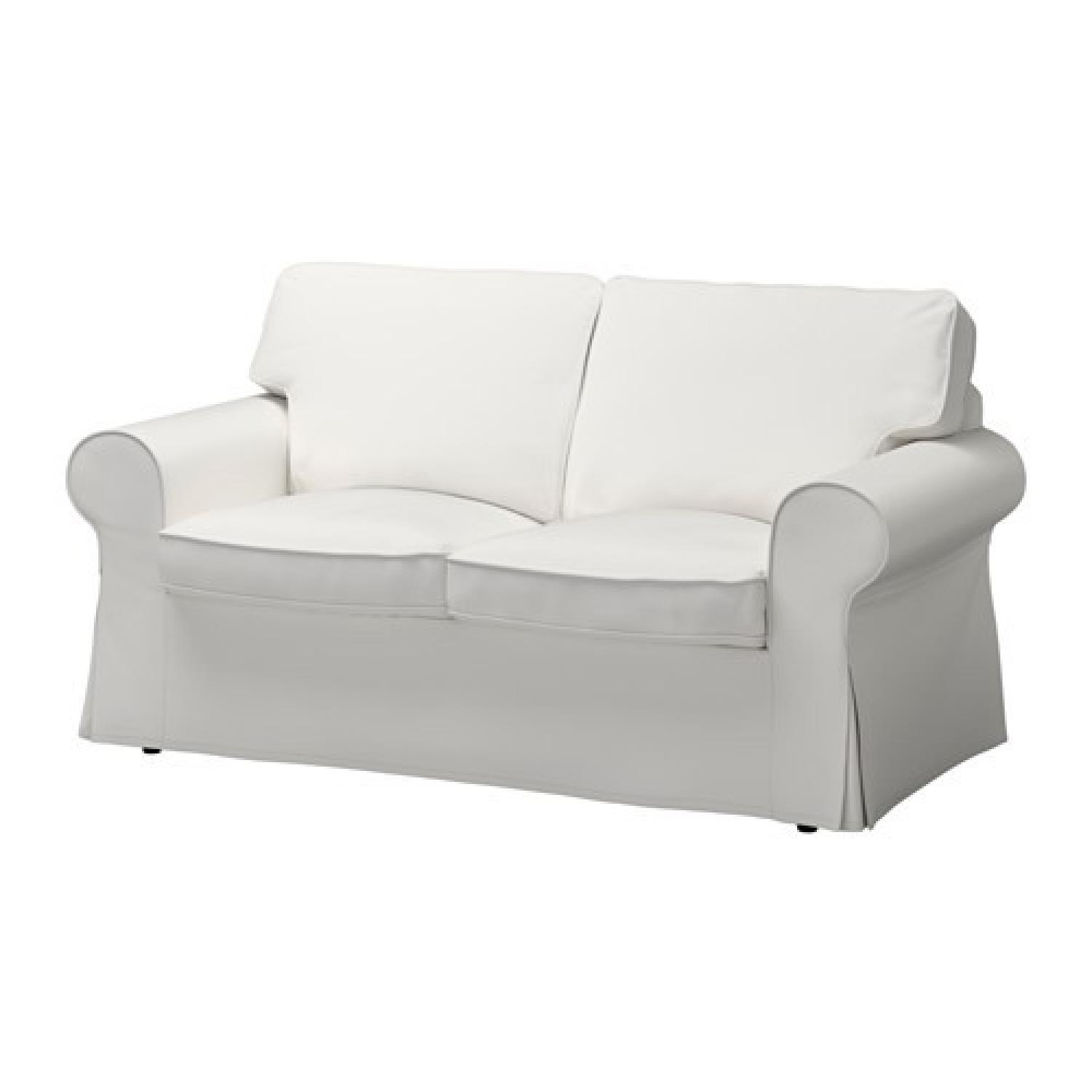 Ikea Ektorp Loveseat in Vittaryd White - AptDeco