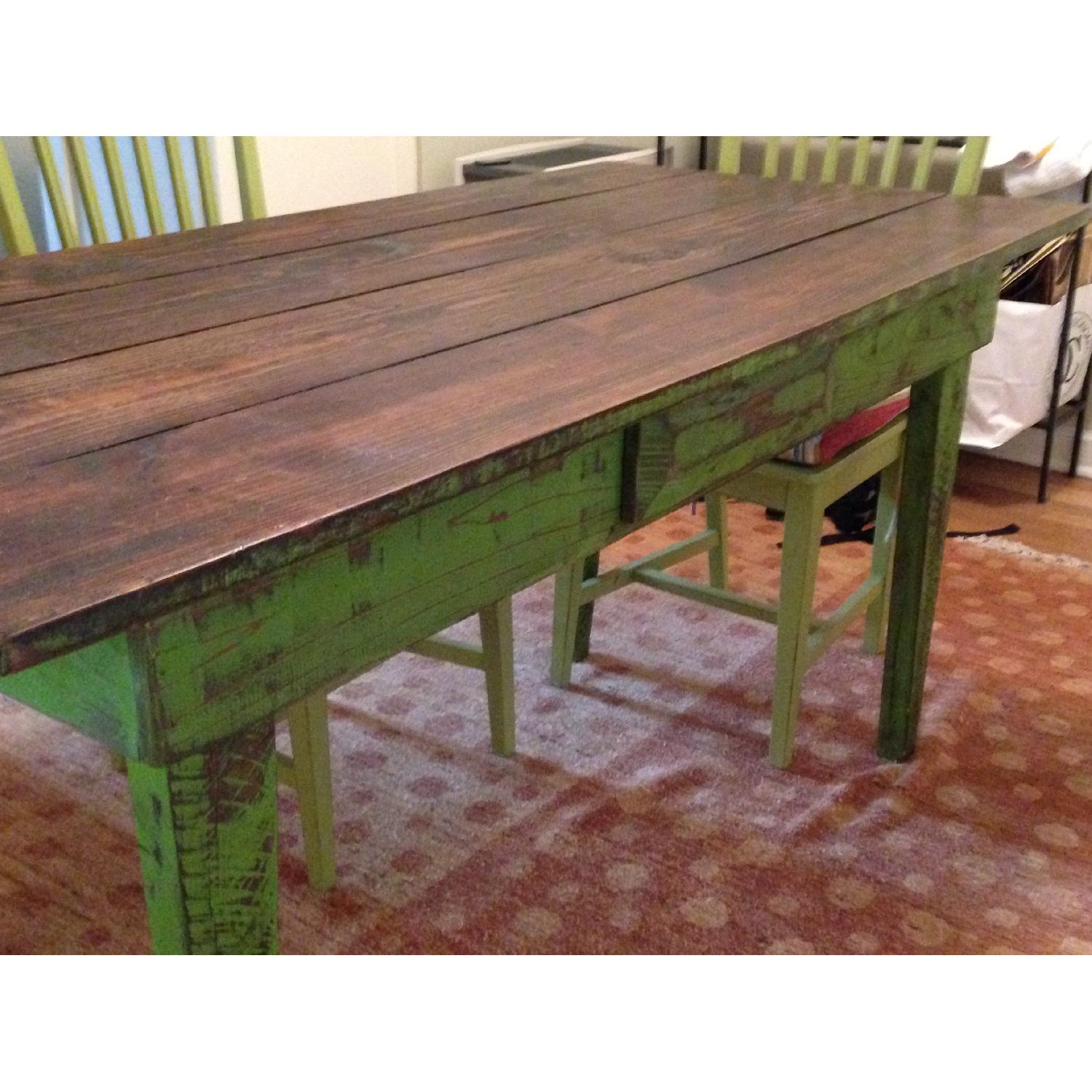 Country Rustic Dining Table - AptDeco