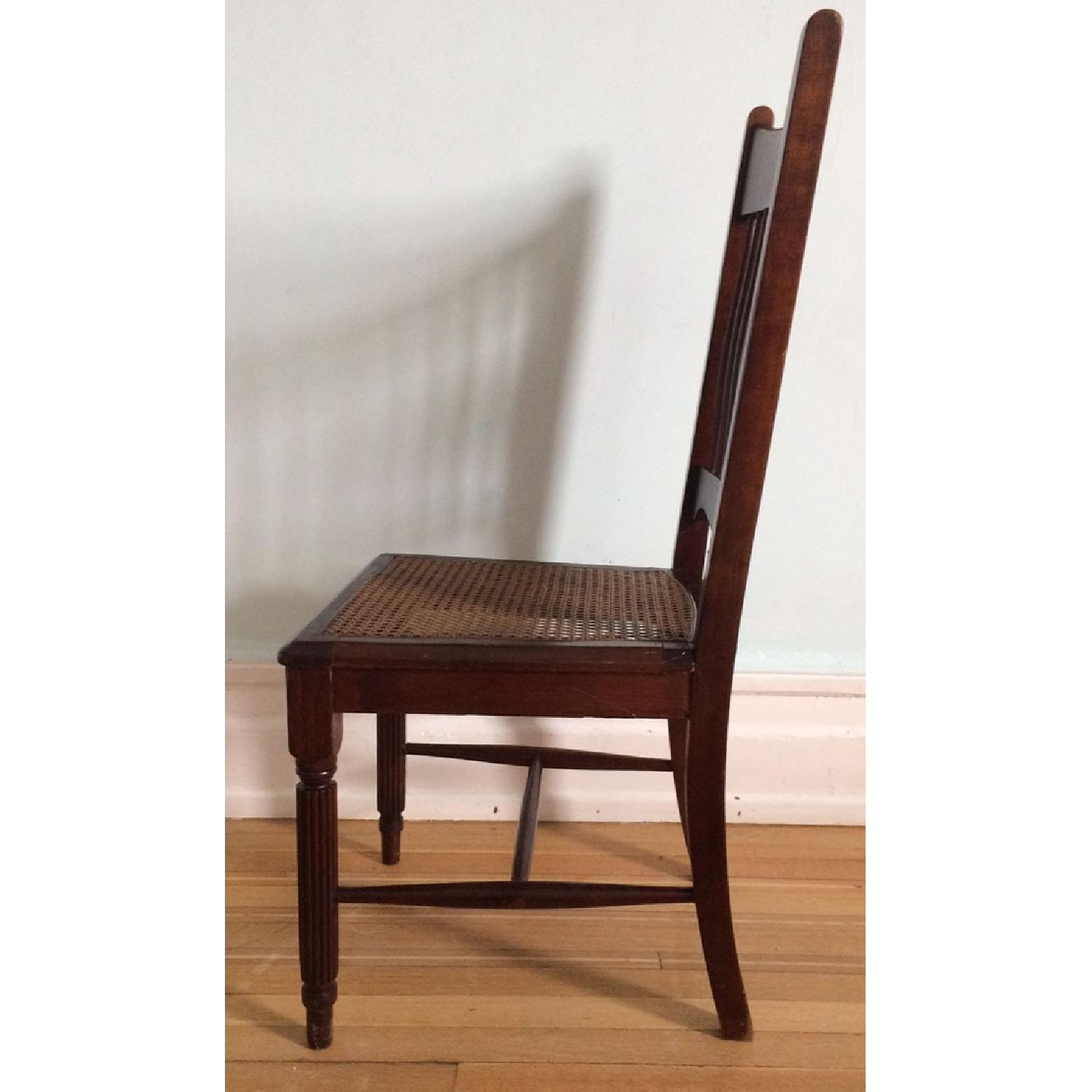 High Back Solid Wood American Dining Chairs - Set of 6 - AptDeco