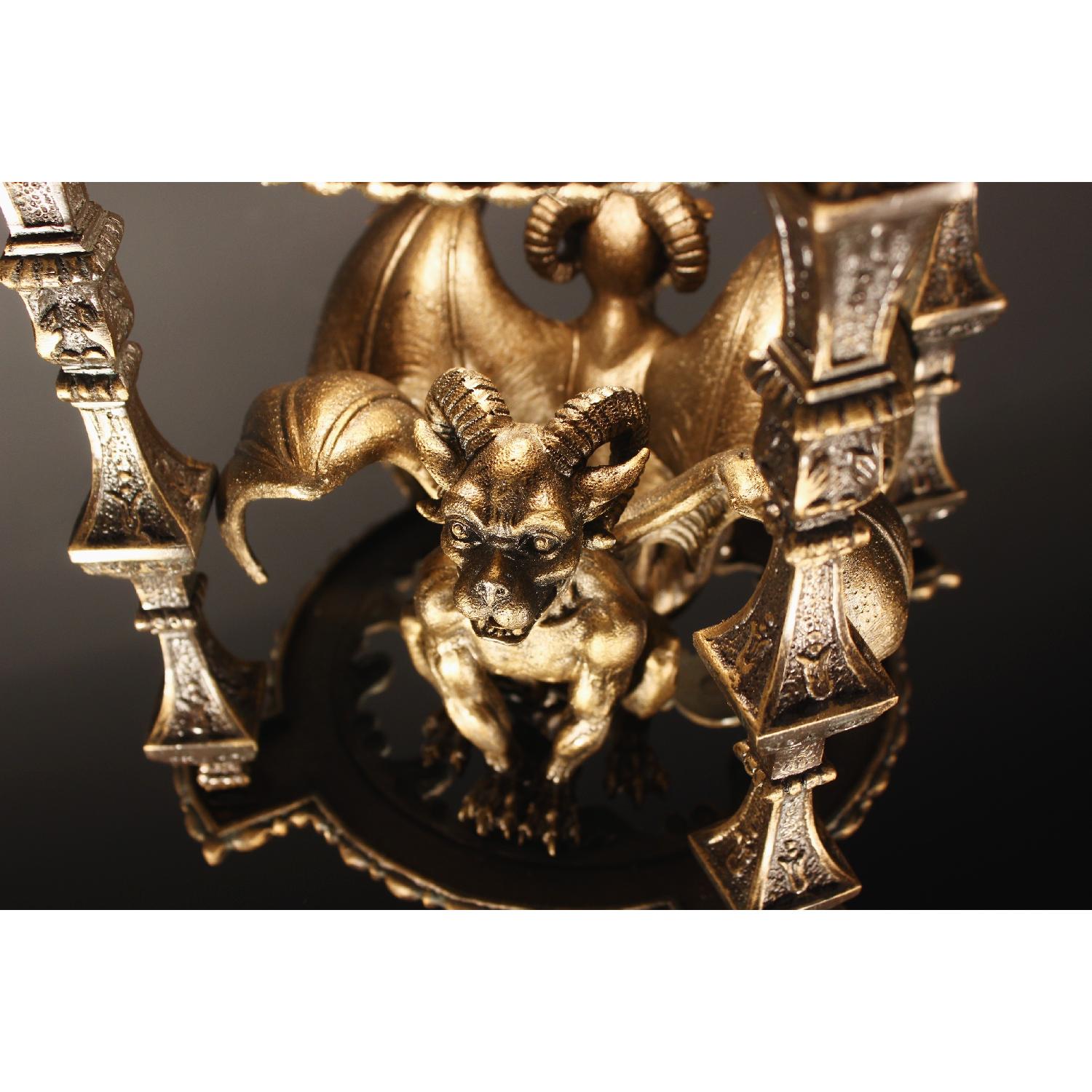 Vintage Gothic Gargoyle Chandelier Light Fixture - AptDeco