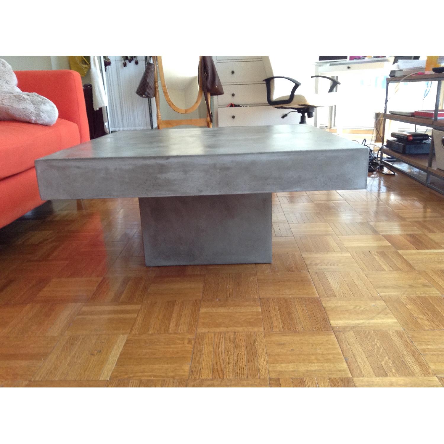 CB2 Stone Composite Coffee Table - AptDeco