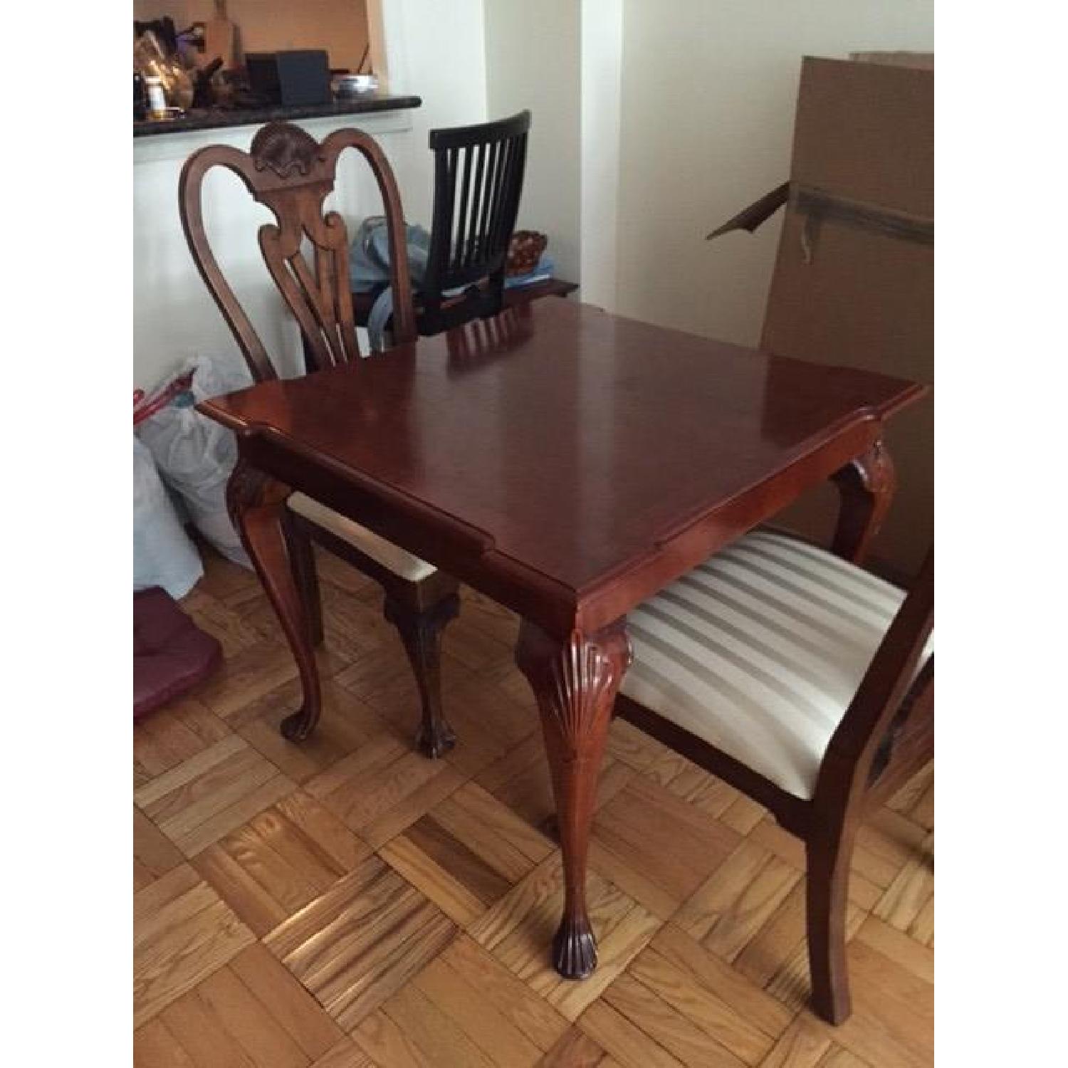 Dining/Card Table w/ 2 Chairs - AptDeco