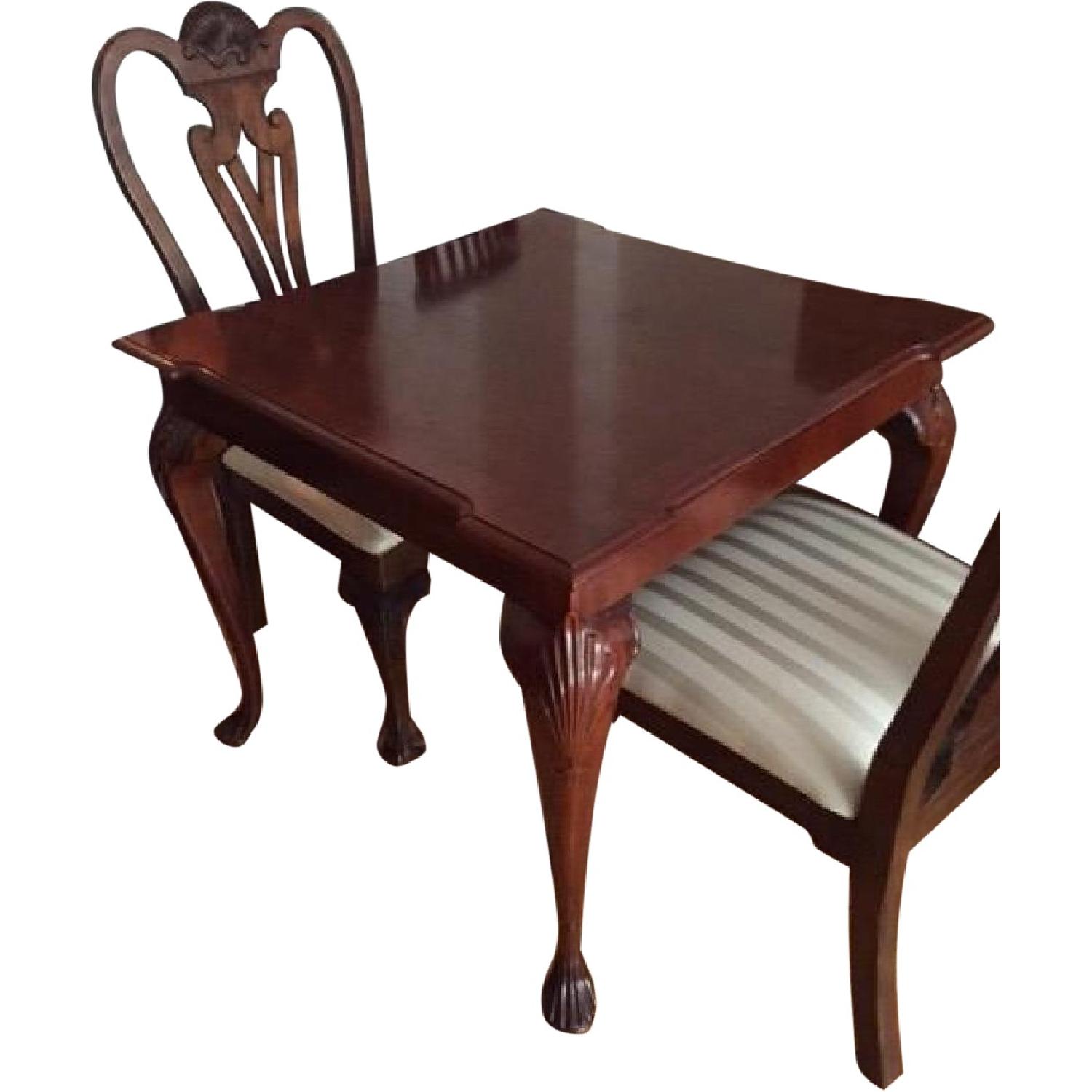 Dining/Card Table w/ 2 Chairs - AptDeco