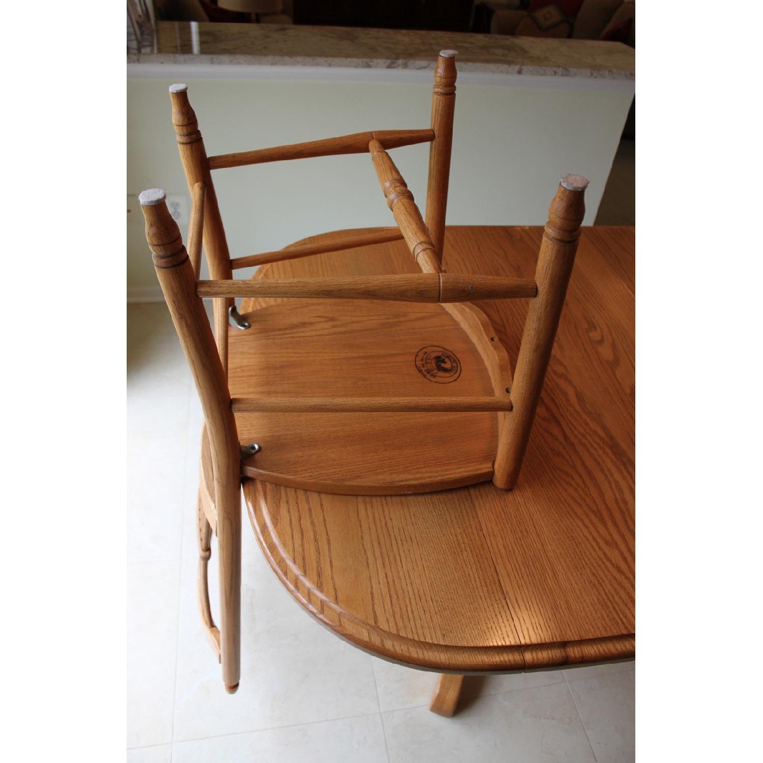 Edrich Mills Wood Shop Dining Table w/ 6 Chairs - AptDeco