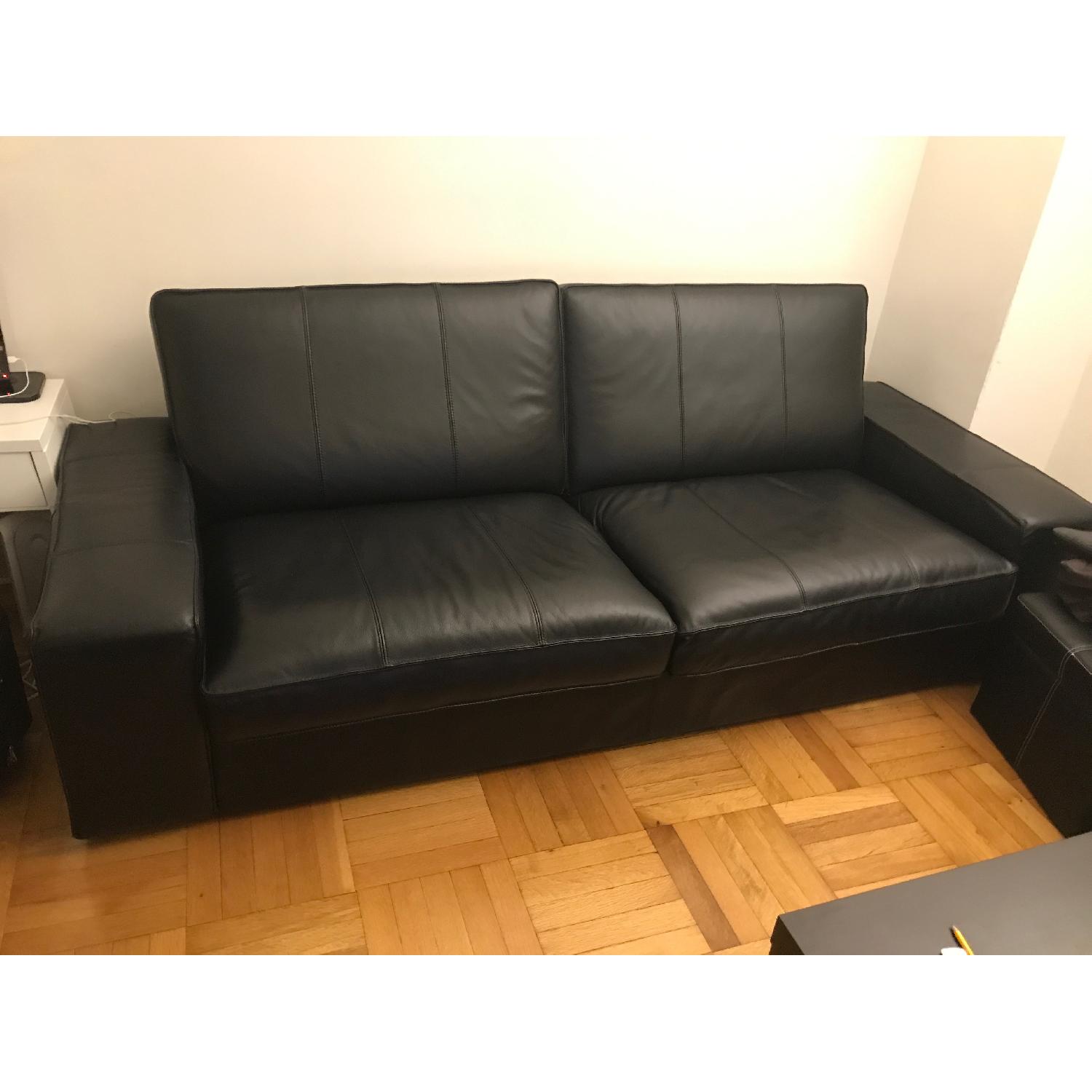 Ikea Kivik Leather Sofa - AptDeco