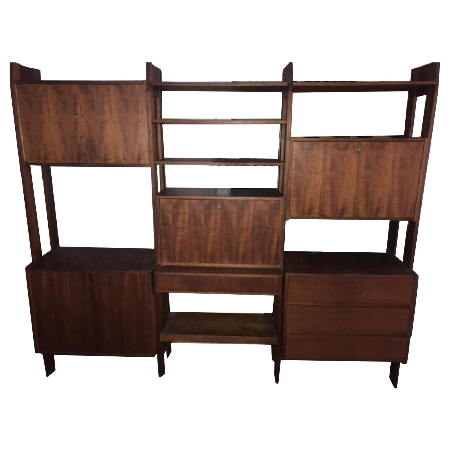 Vintage Mid-Century Modern Modular Wall Unit - AptDeco
