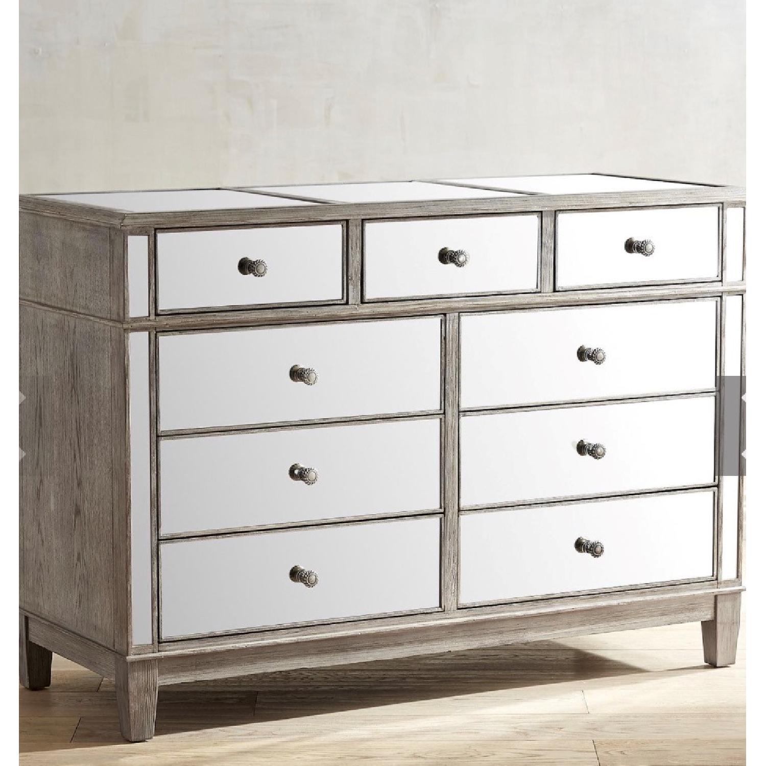 Pier 1 Mirrored Silver Dresser