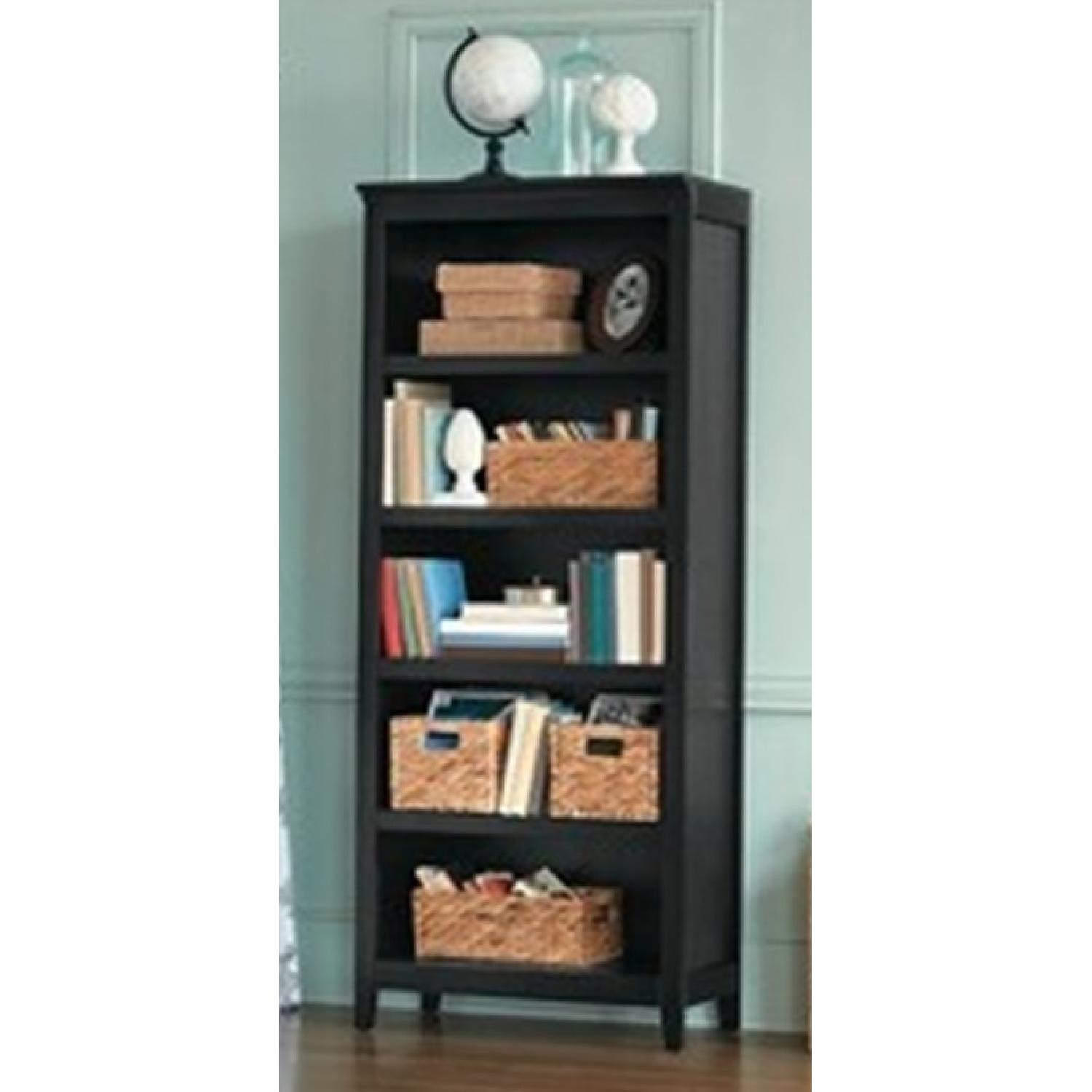 Target Threshold Dark Hardwood Bookcase - AptDeco