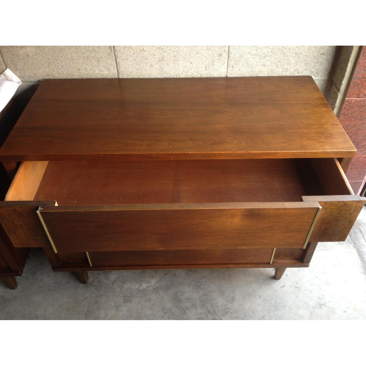 The Basic Witz Furniture Mid Century Danish Modern Solid Walnut Dresser ...