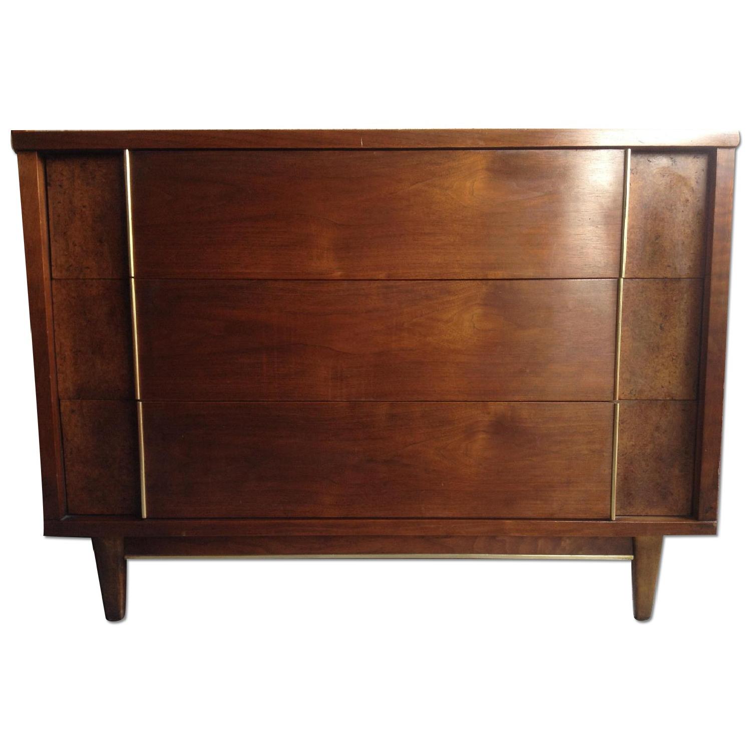 The Basic Witz Furniture Mid Century Danish Modern Solid Walnut Dresser ...