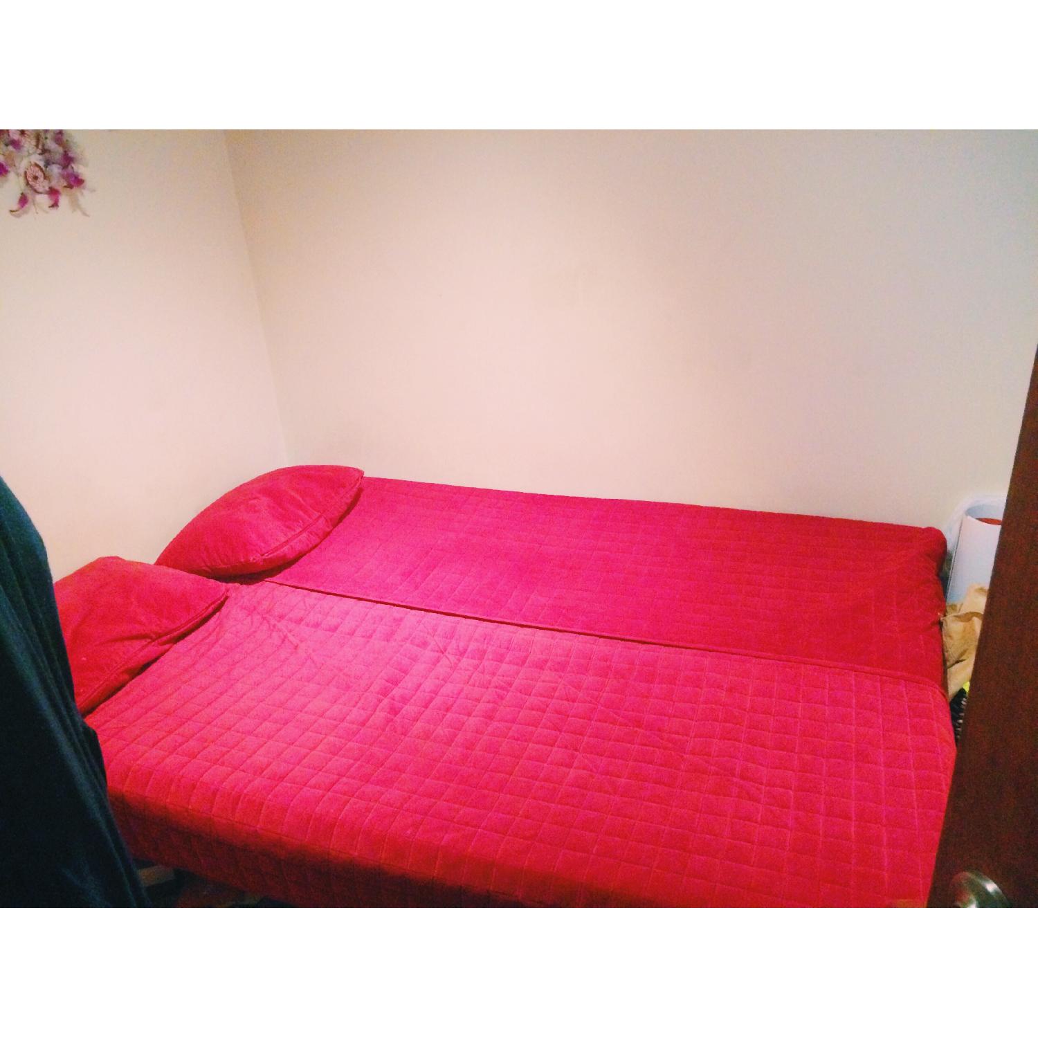 Ikea Red Futon Bed - AptDeco