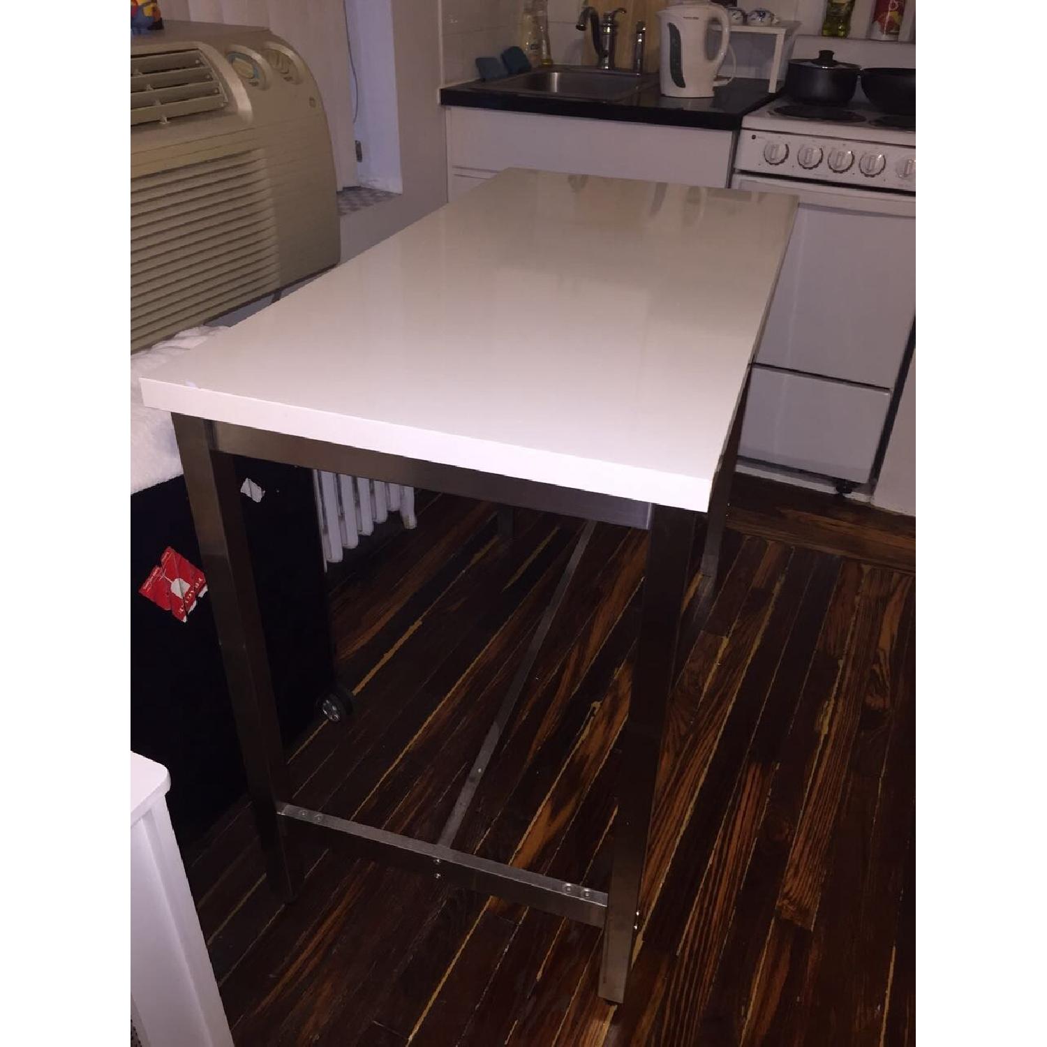 Ikea Hissmon Dining Table - AptDeco