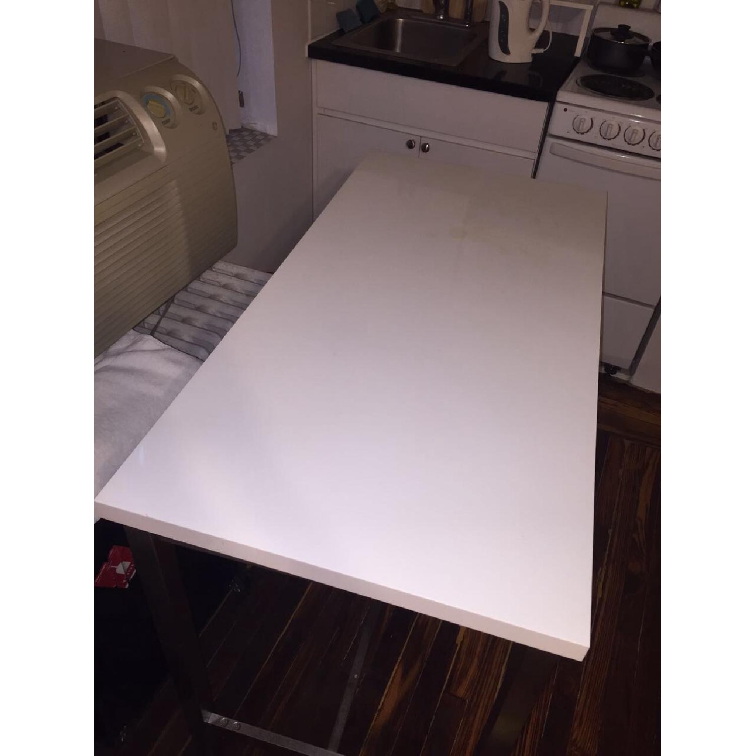 Ikea Hissmon Dining Table - AptDeco