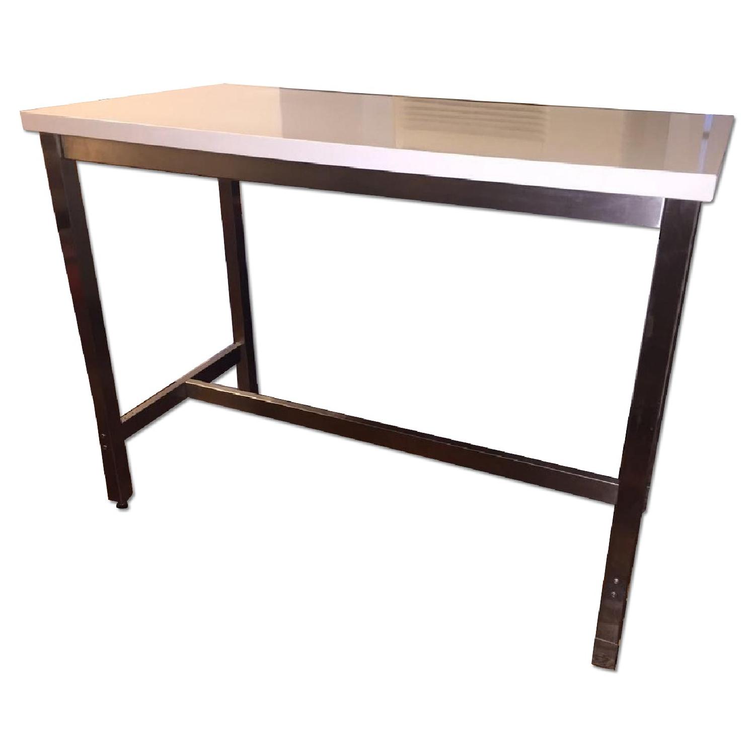 Ikea Hissmon Dining Table - AptDeco