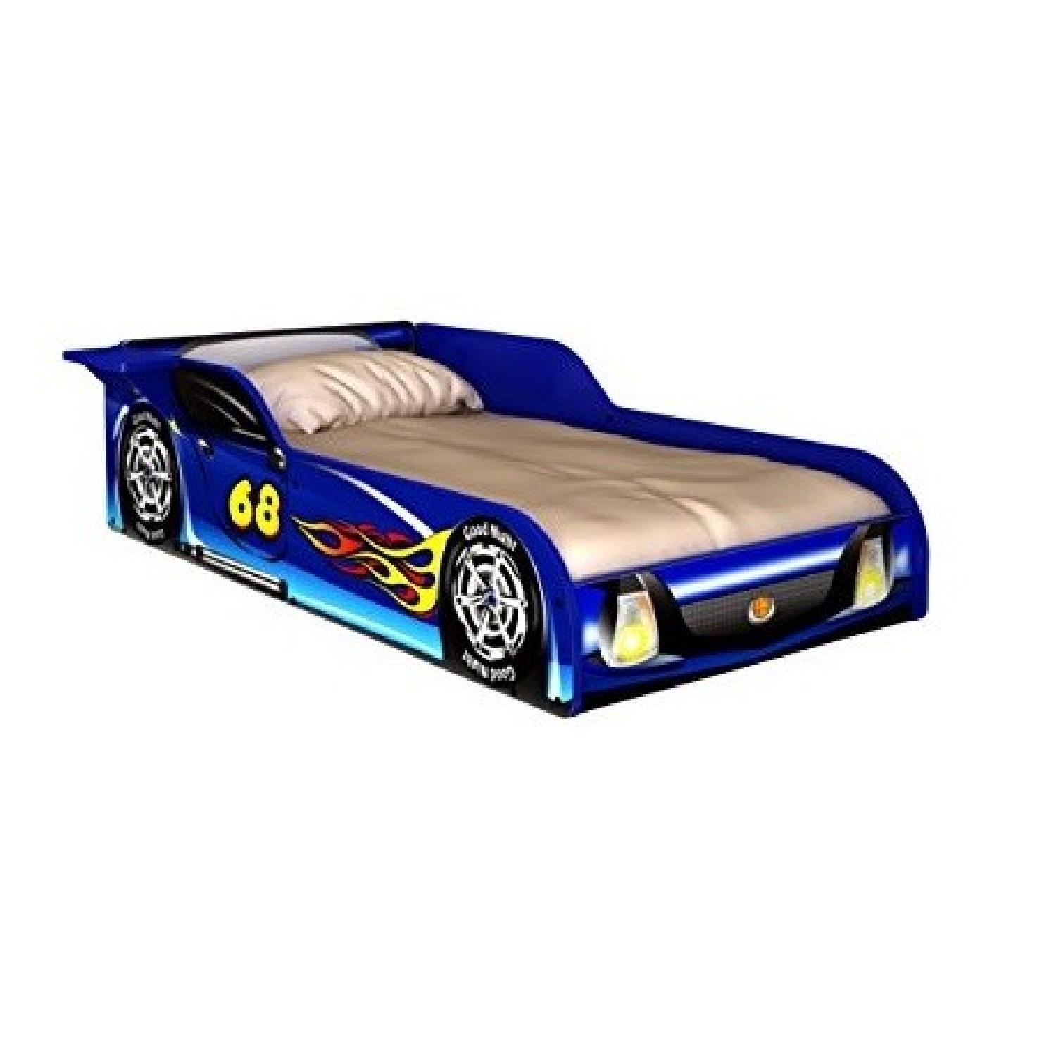 Race Car Toddler Bed + KidKraft Side Table - AptDeco