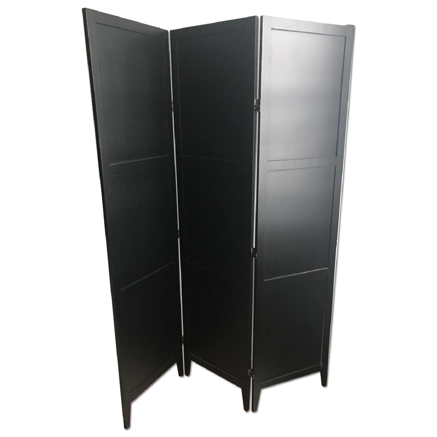 Addison Black Room Divider - AptDeco