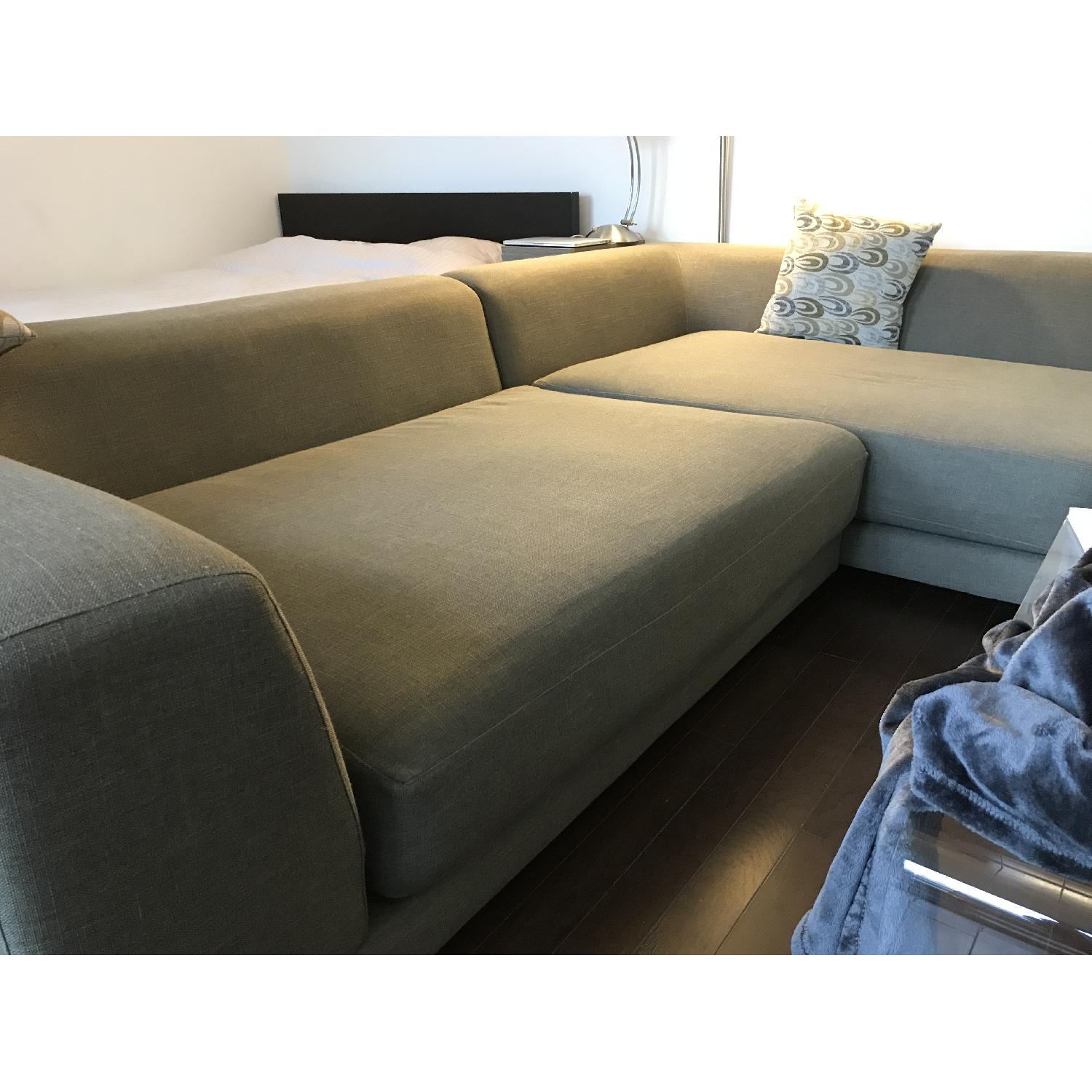 CB2 Uno 2 Piece Sectional Sofa - AptDeco