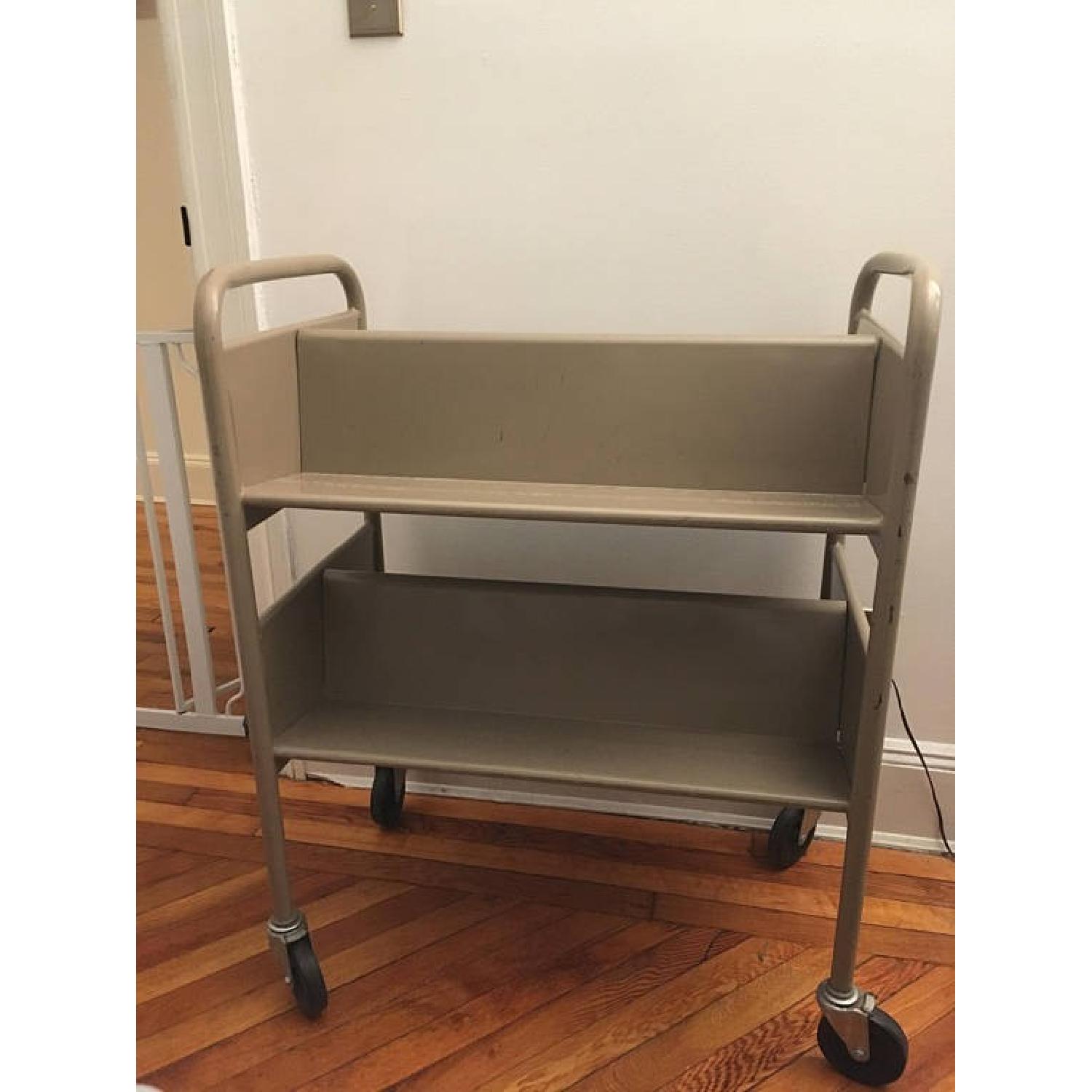 Gaylord Vintage Steel Library Book Cart - AptDeco
