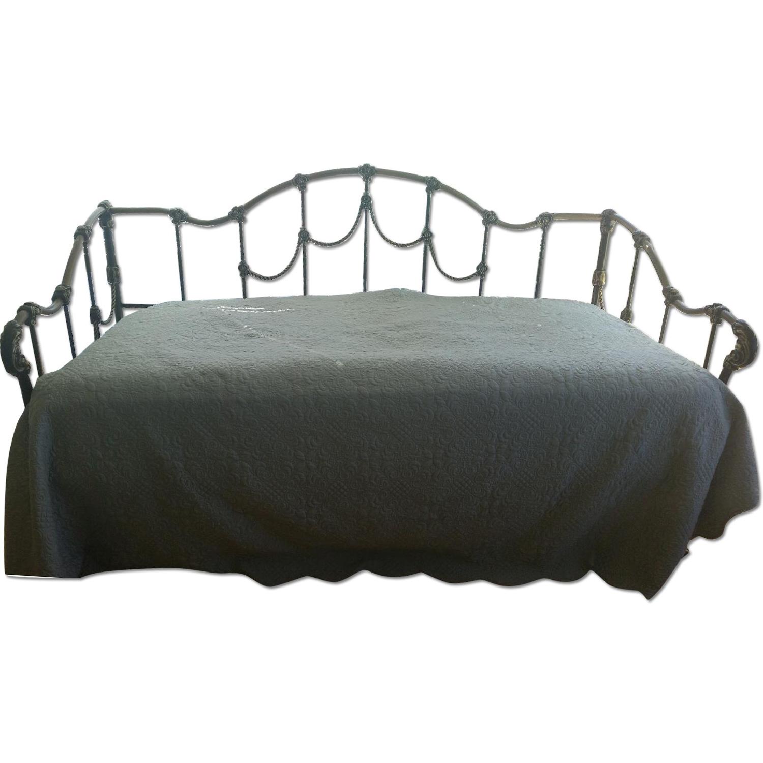 Solid Wrought Iron Daybed - AptDeco